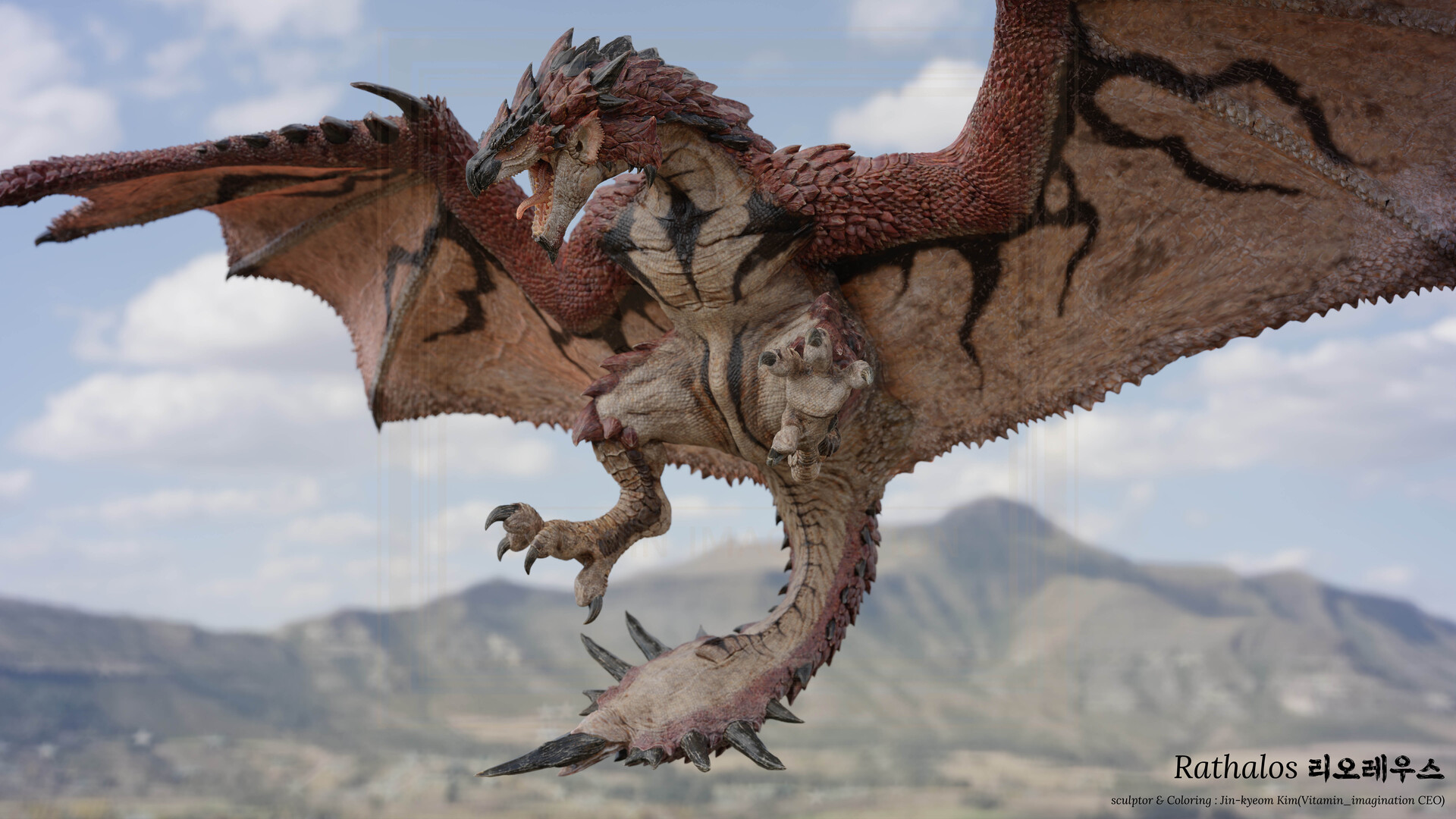 Vitamin Imagination - Rathalos 3D modeling completed