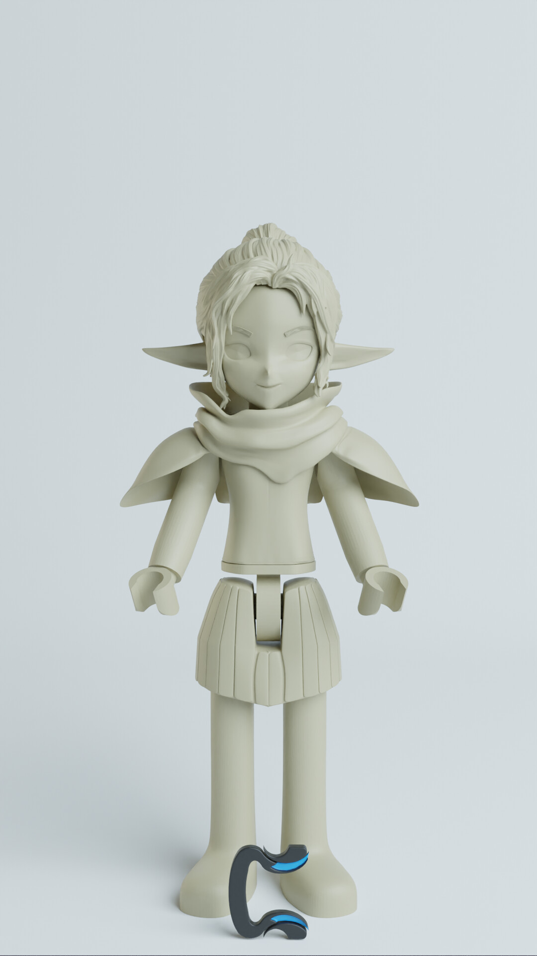 ArtStation - Anime Character to Printable 3D Lego Version