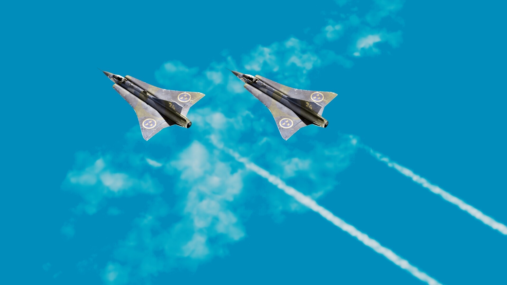 ArtStation - Progress of J35 Draken project