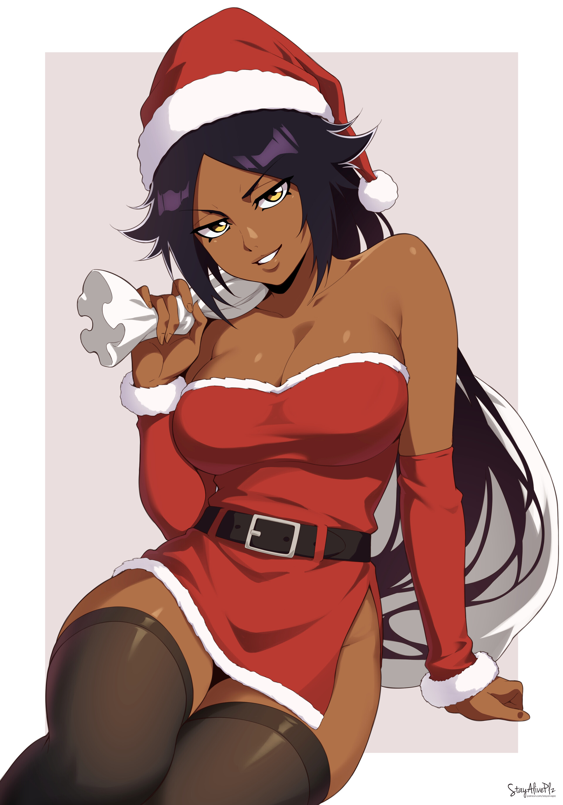 ArtStation - Happy New Year! Yoruichi~