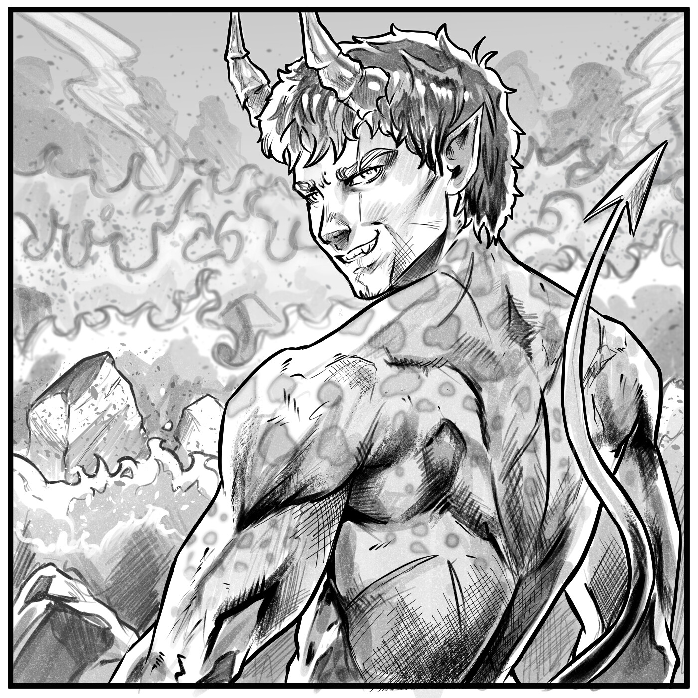 ArtStation - demon commission