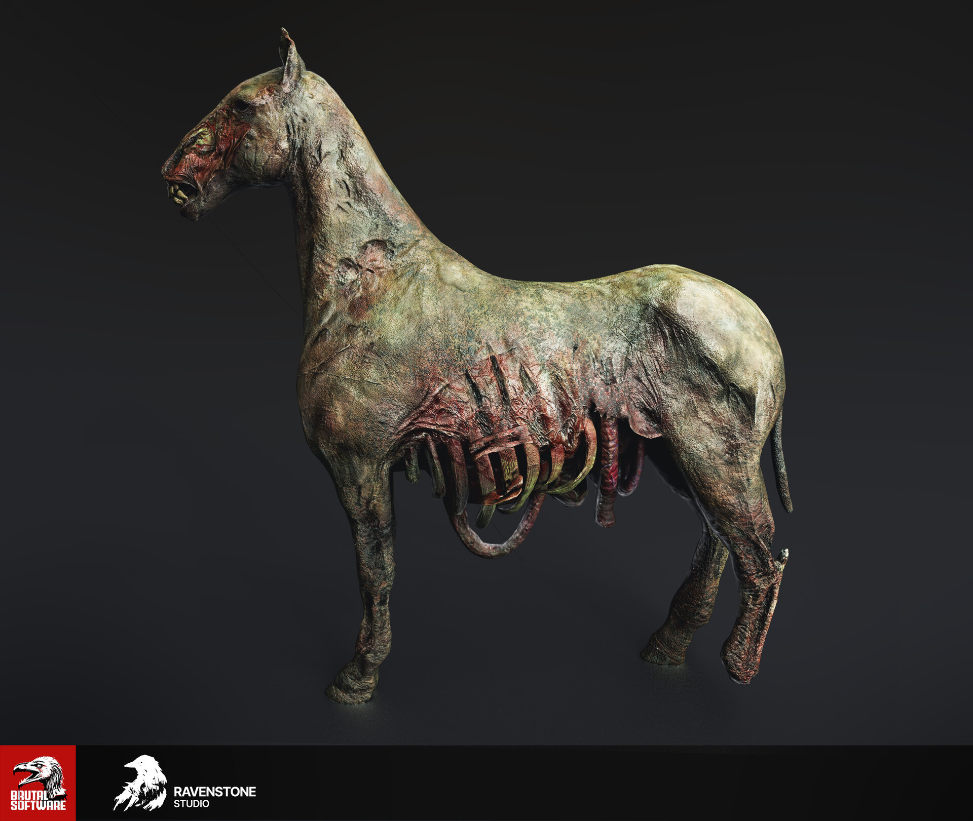 ArtStation - Brutal Software - Horse Model
