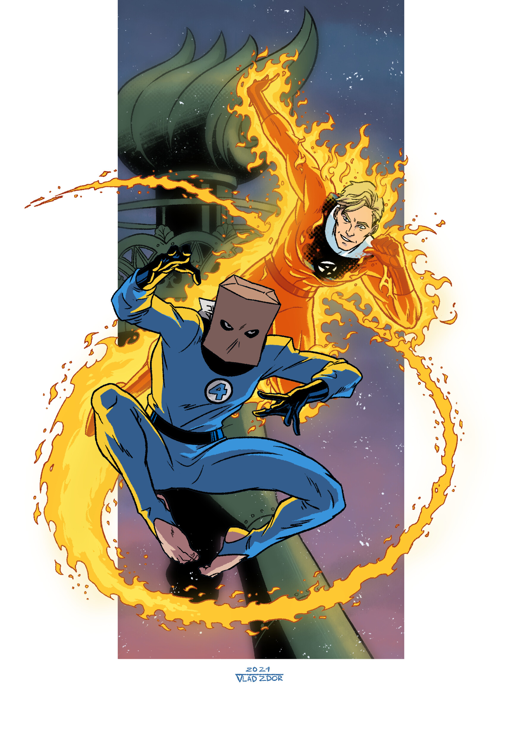 human torch art