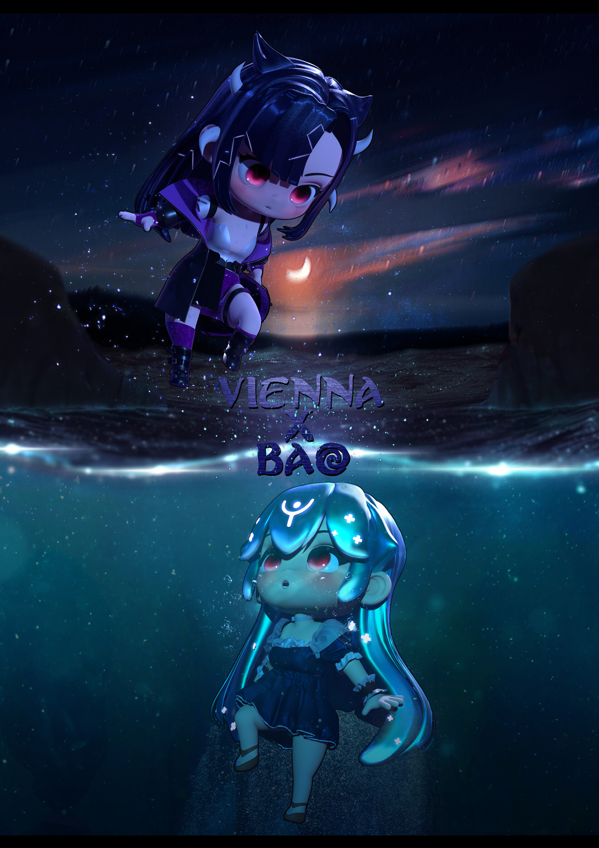 ArtStation - Vtuber Chibi Collection - Vienna / Bao / Yuzu