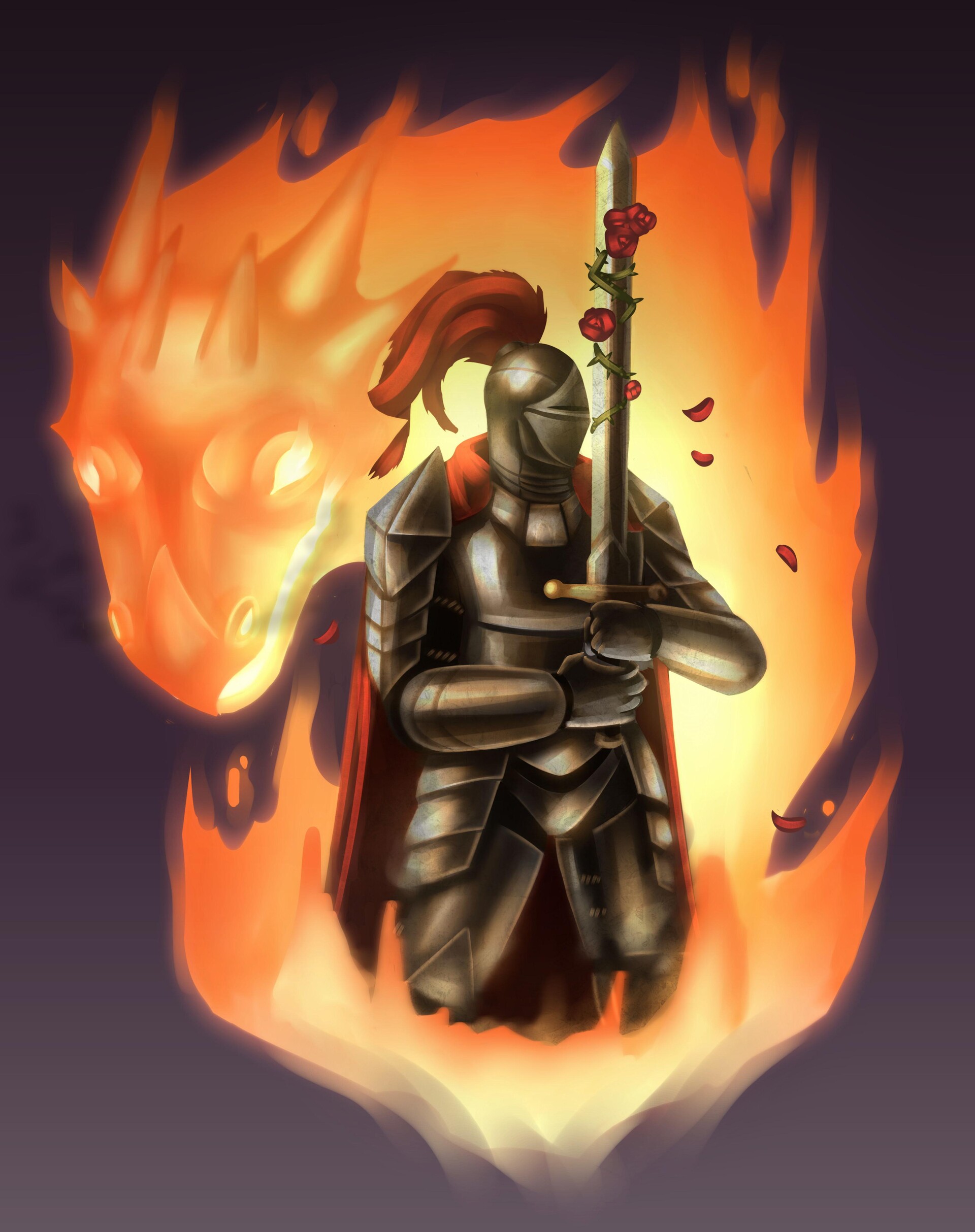 ArtStation - Fire knight