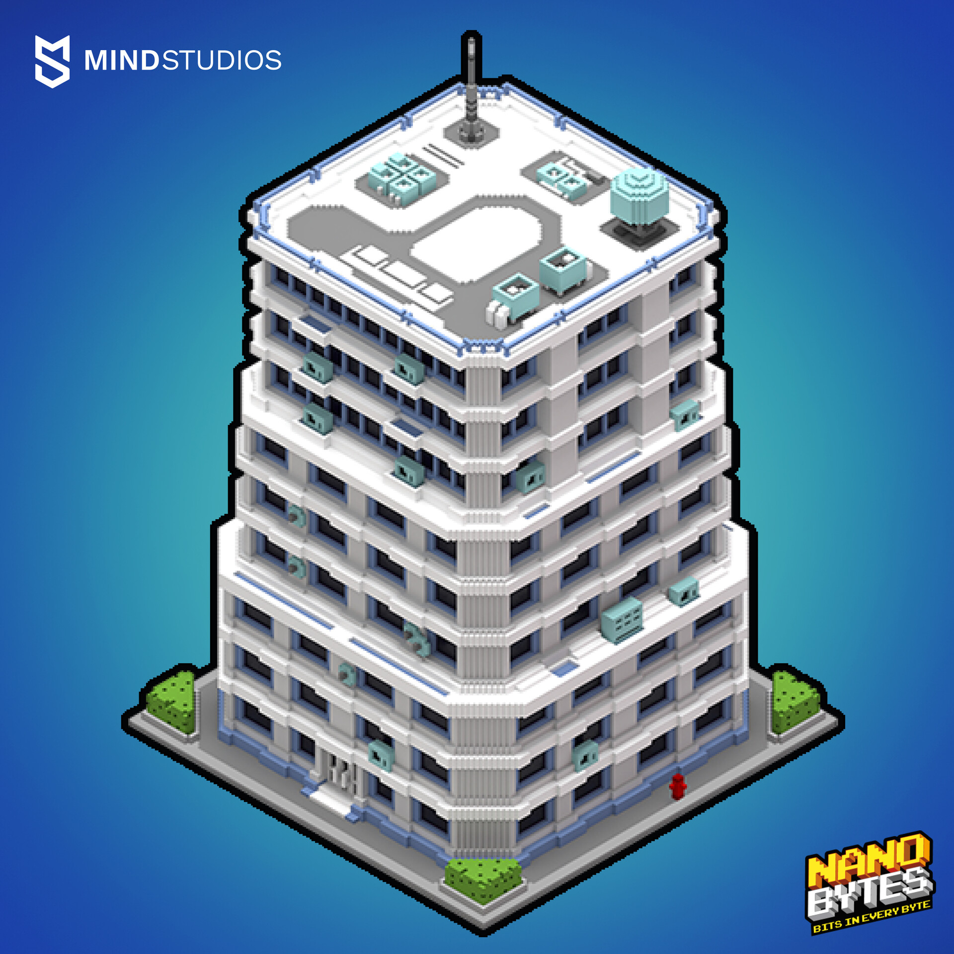 Mind Studios Games - Voxel Apartment Tower @ NanoBytes: ByteWorld