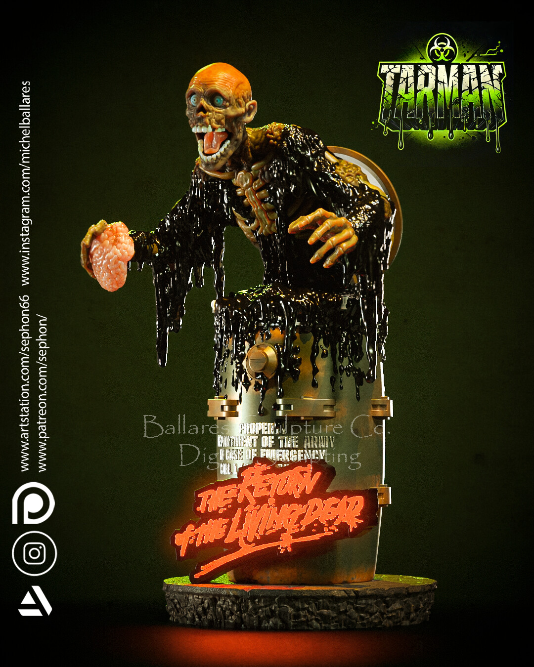 Michel Ballares Rodriguez - TARMAN BUST BY CREATIVE GEEK MB