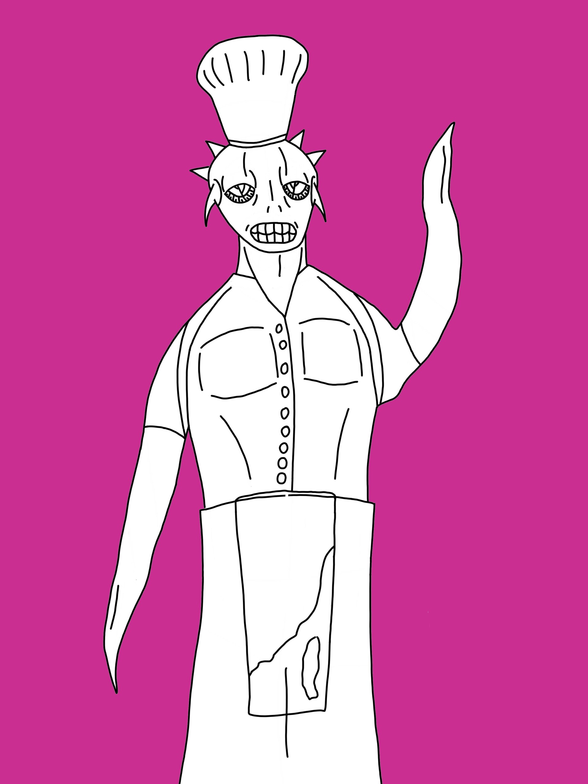 granny horror game coloring pages