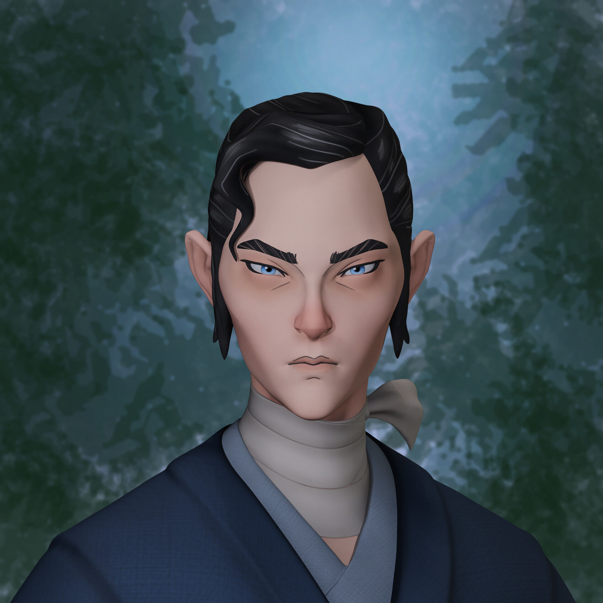 ArtStation - Mizu (Blue Eye Samurai)