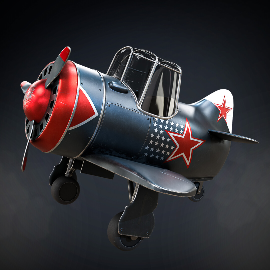 ArtStation - Airplane / 3D Model + Full Tutorial Process