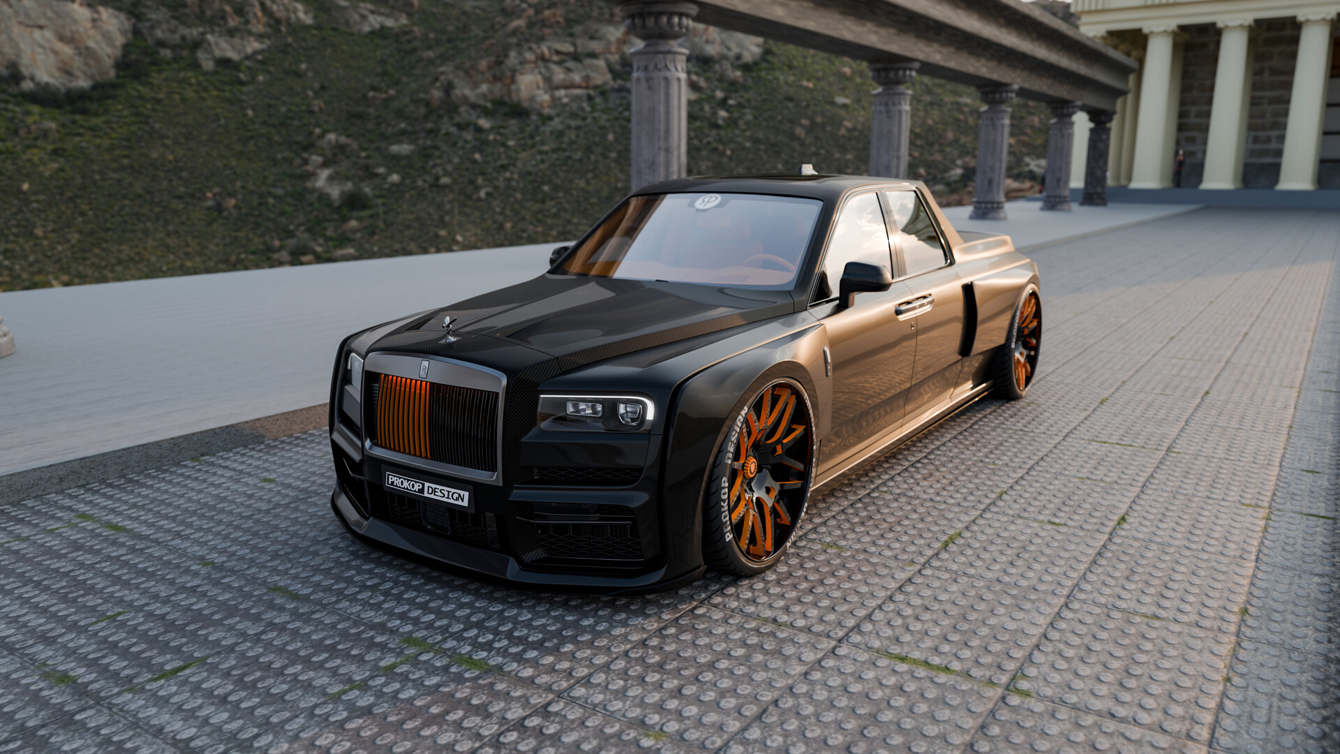 ArtStation - Rolls Royce Cullinan - Lowered Pick-Up Version