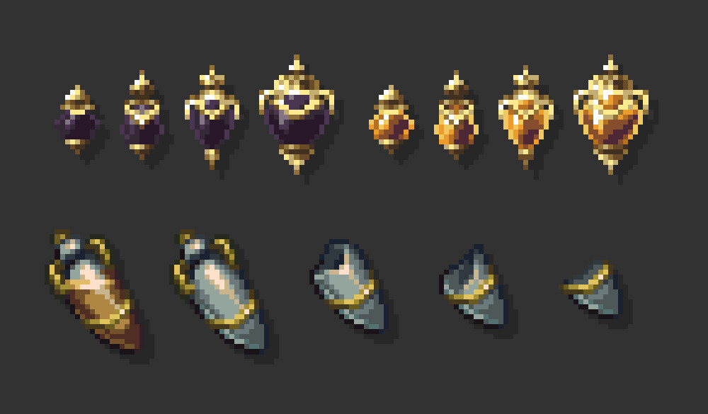 ArtStation - Golden Flasks icons
