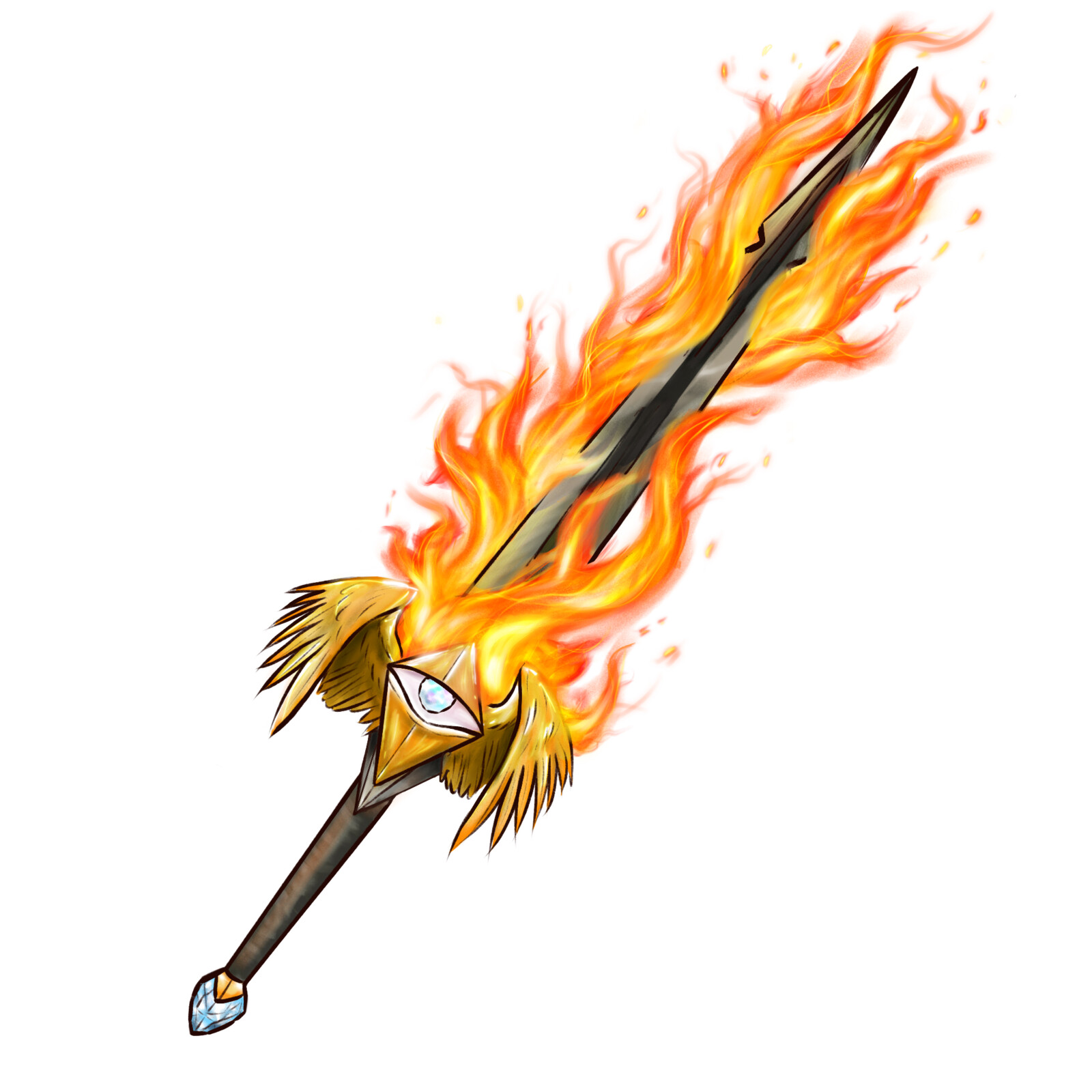 Jude Cook - Holy Flaming Sword Concept