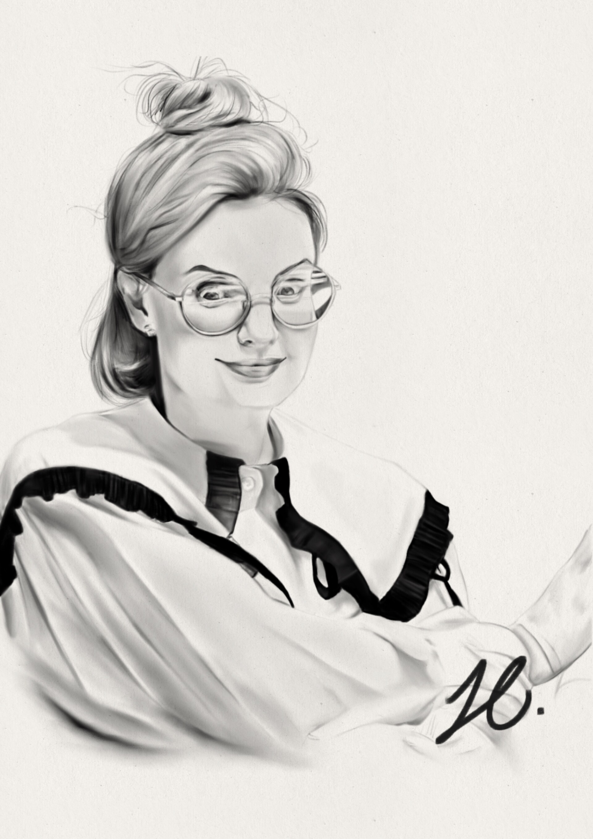 ArtStation - Siobhan Thompson Digital 'Graphite' Portrait