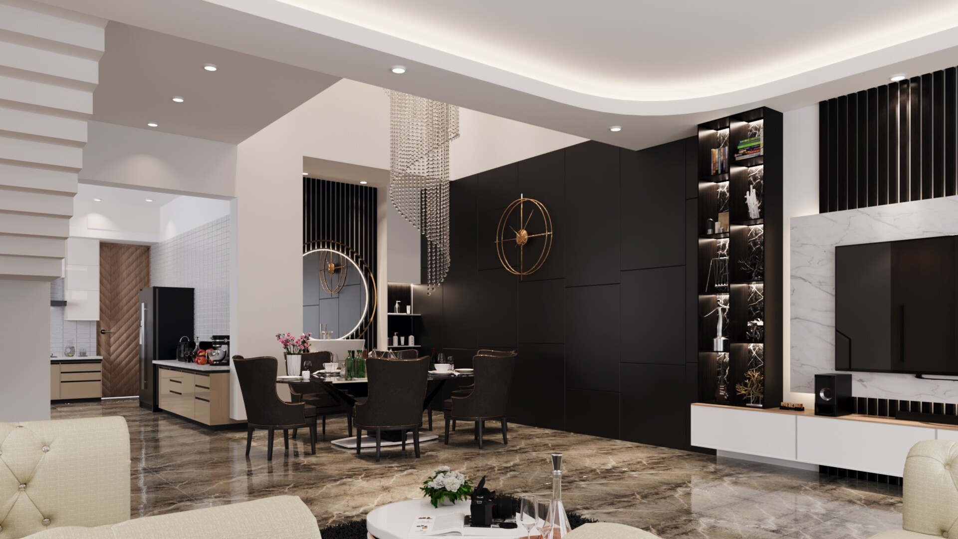 ArtStation - Living And Dinning Interiors