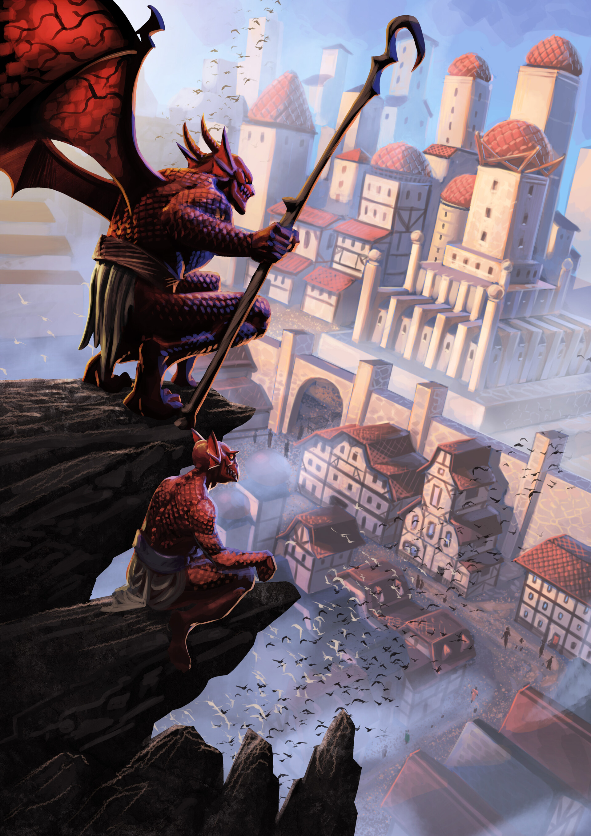 ArtStation - A dream of wings and Flame books 3, Magus of the north