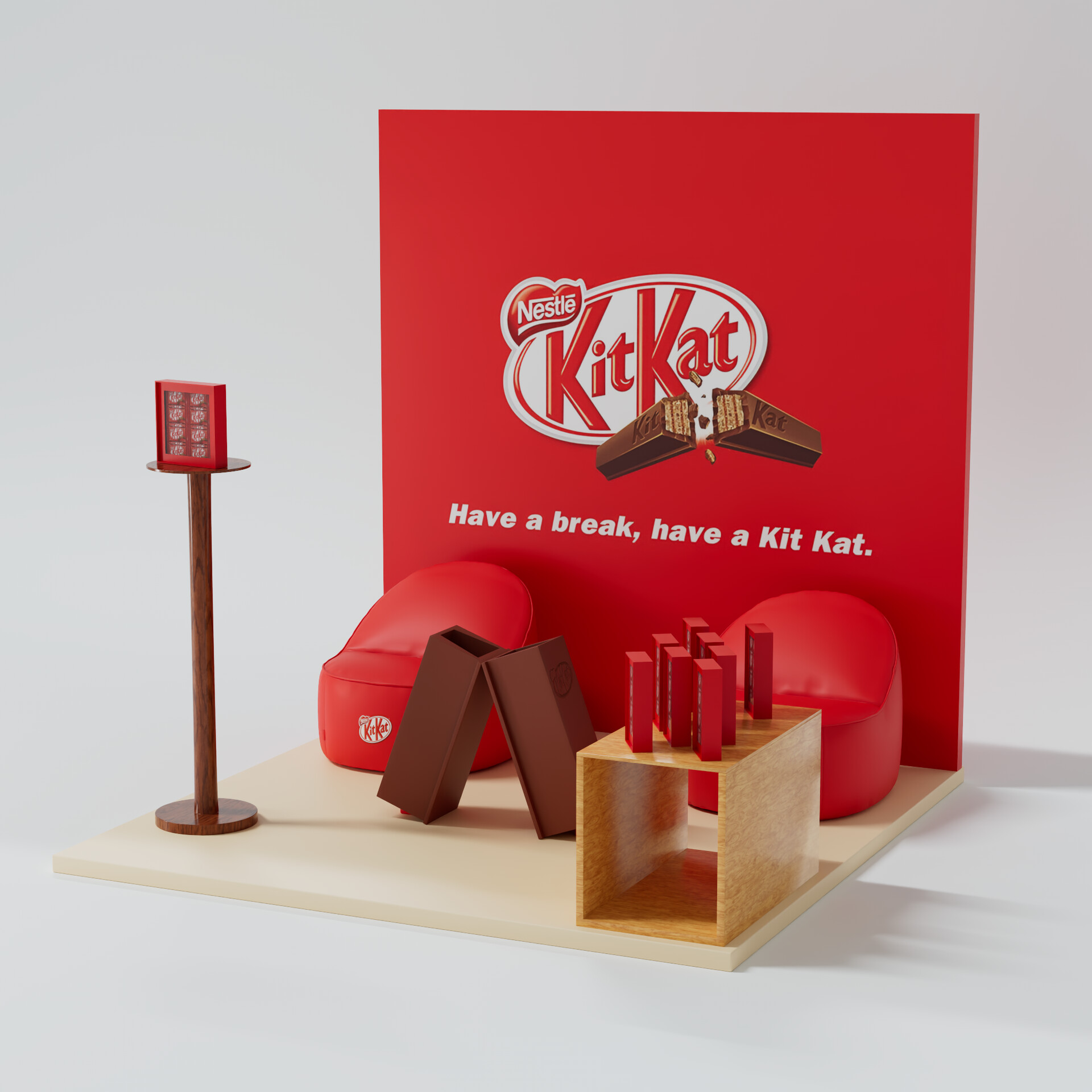 ArtStation - Kit Kat Stand