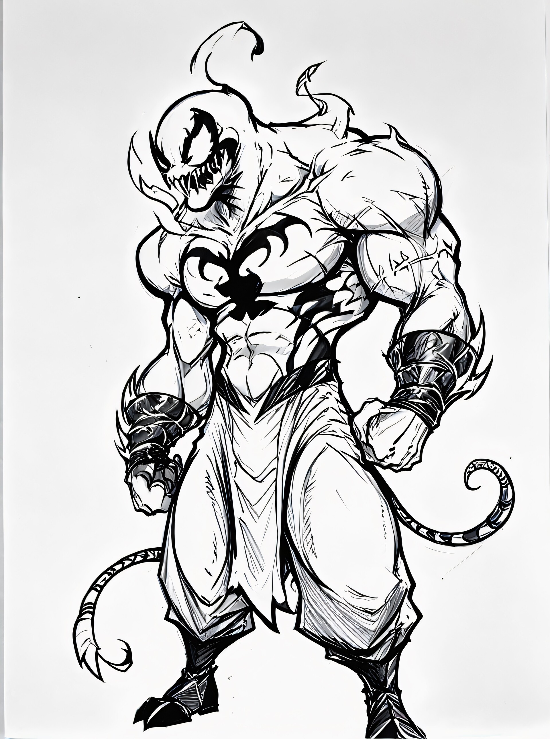 JirenArt - +410 Venom Sketch Reference Images Vol.07