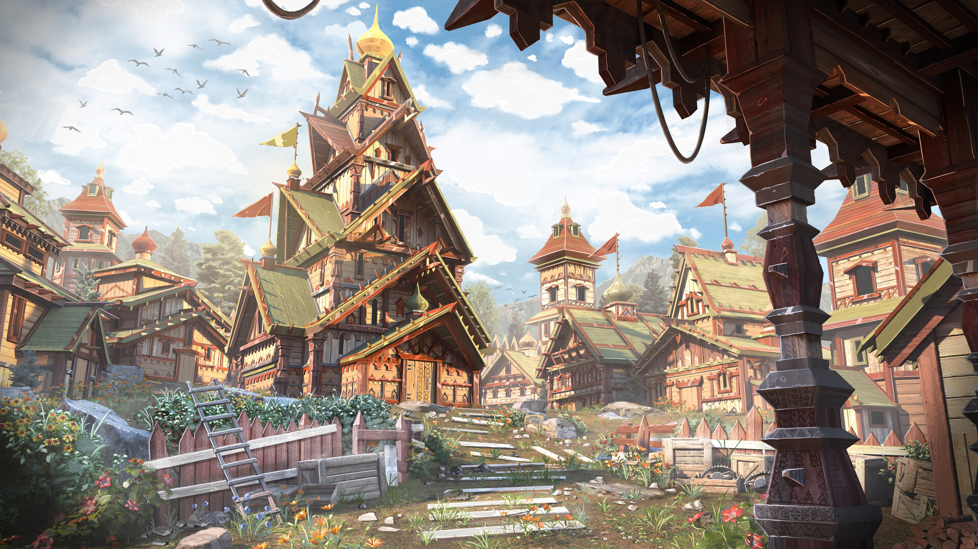 fantasy building art