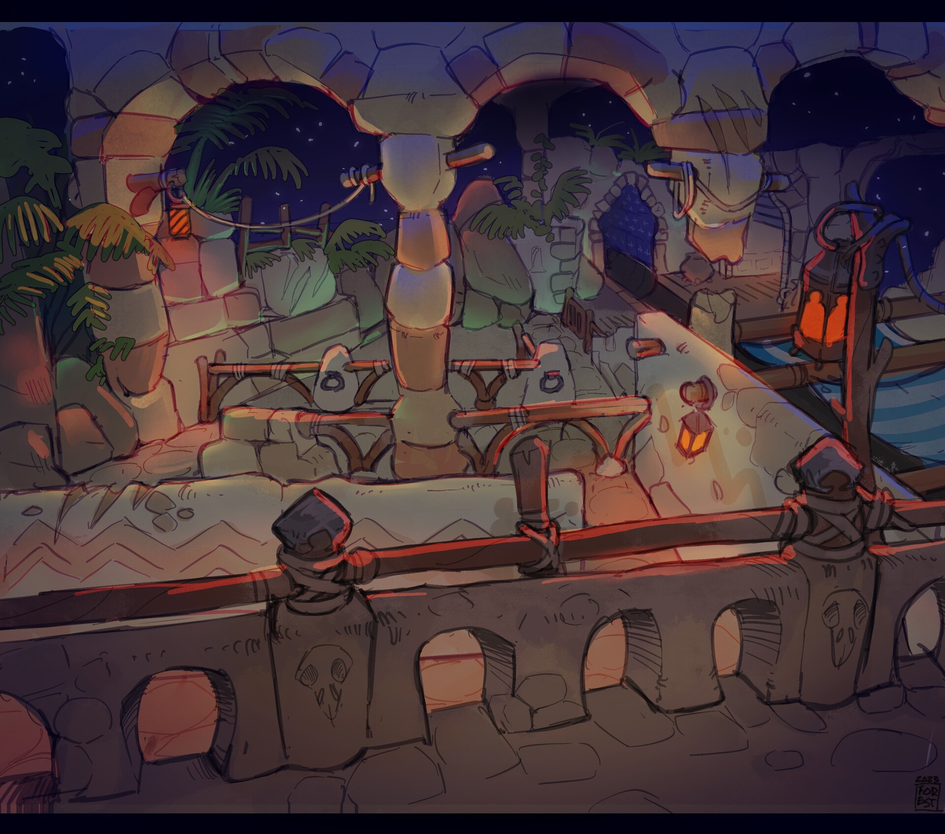 ArtStation - Vogelrok queue fanart / conceptart rework