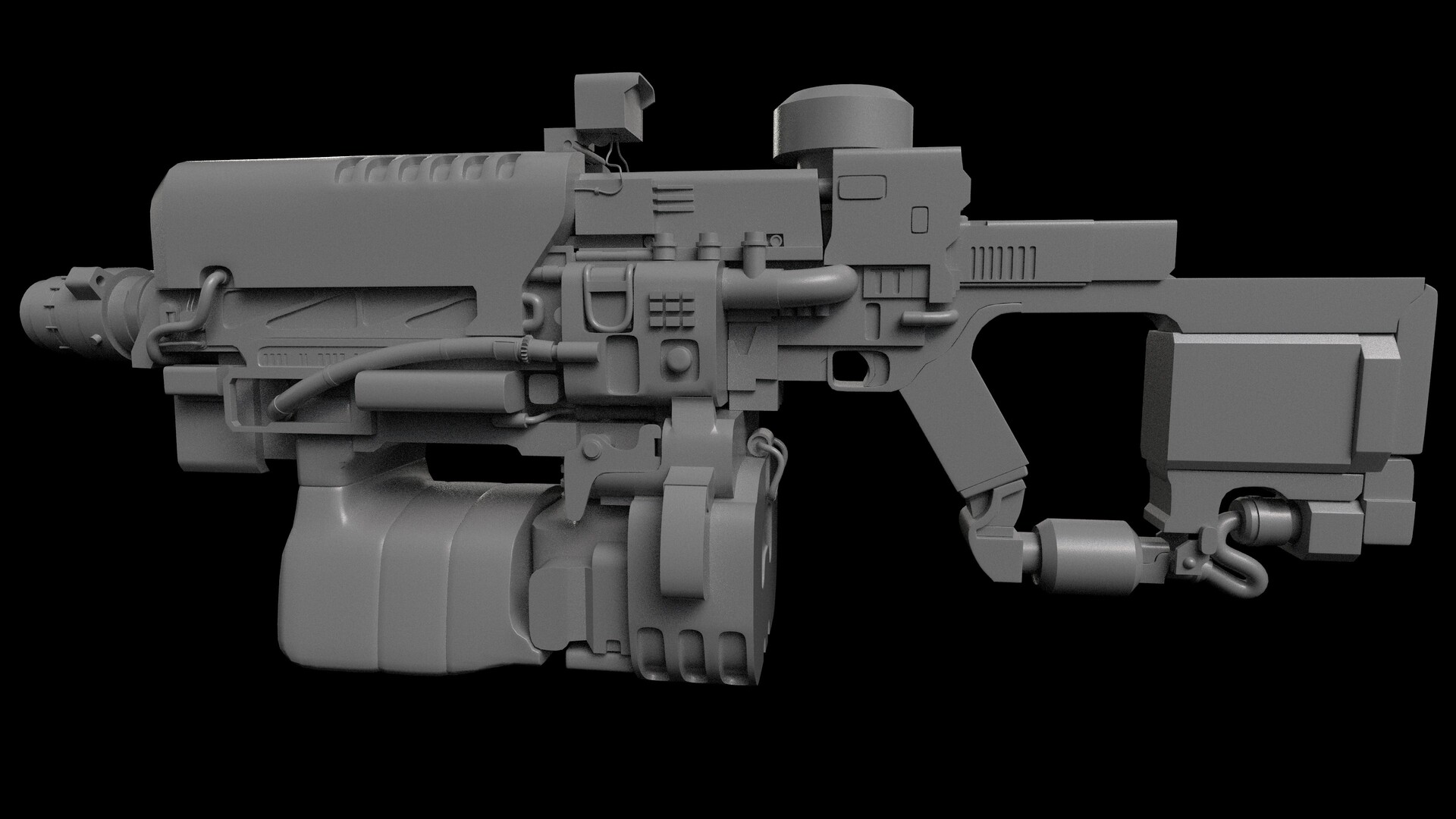 ArtStation - SCI-FI GUN 3D MODEL