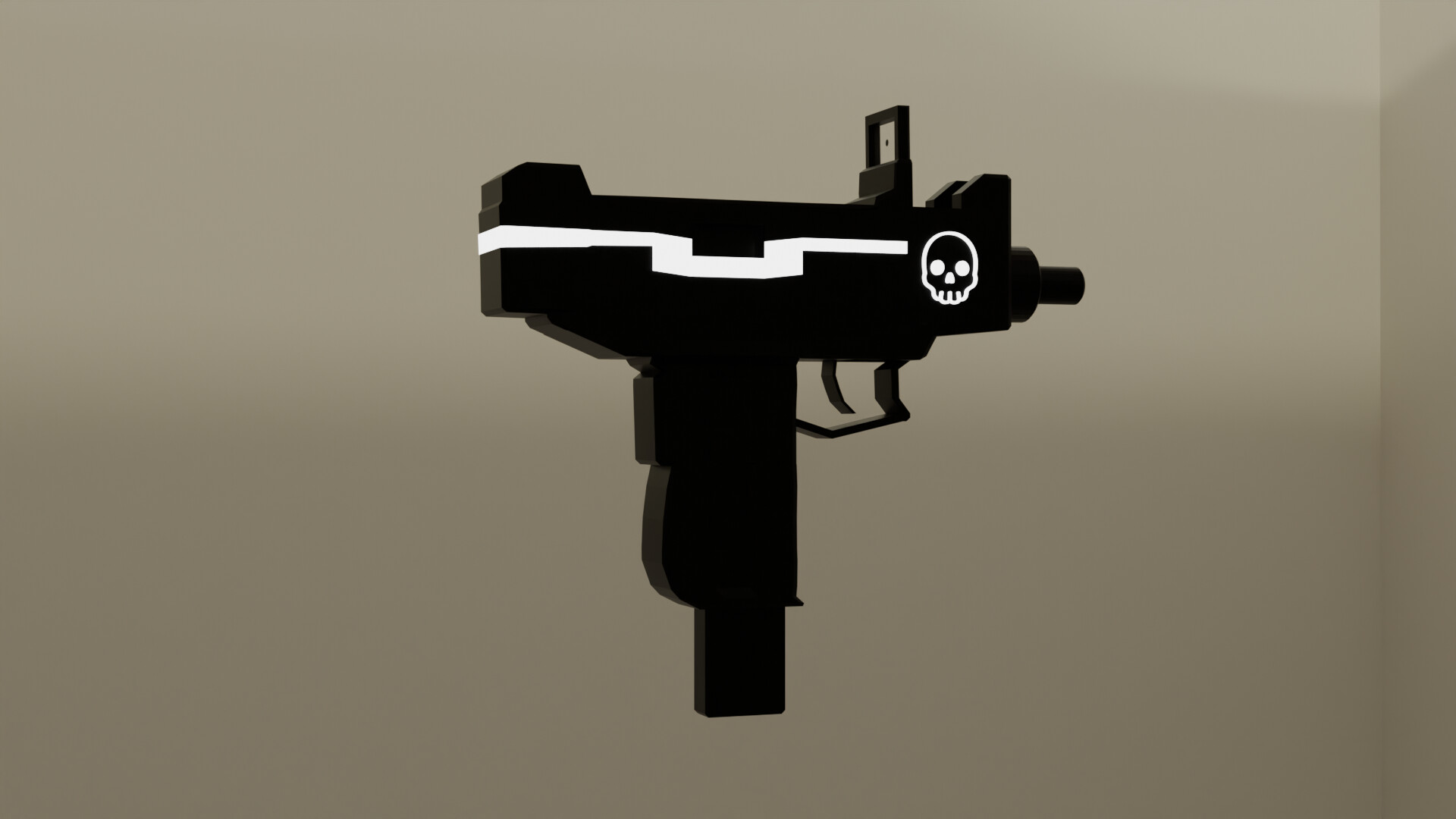 ArtStation - Skull Uzi