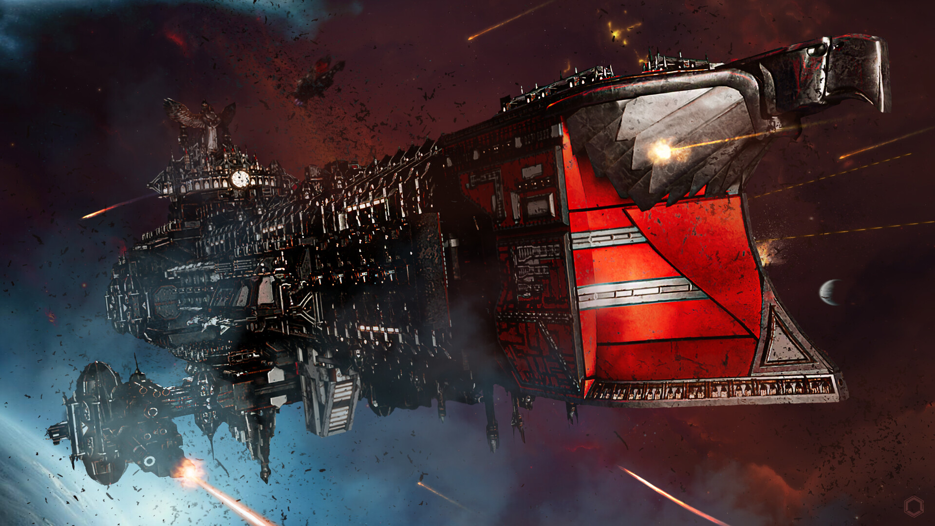 ArtStation - Oberon Class battleship - Gothic Armada