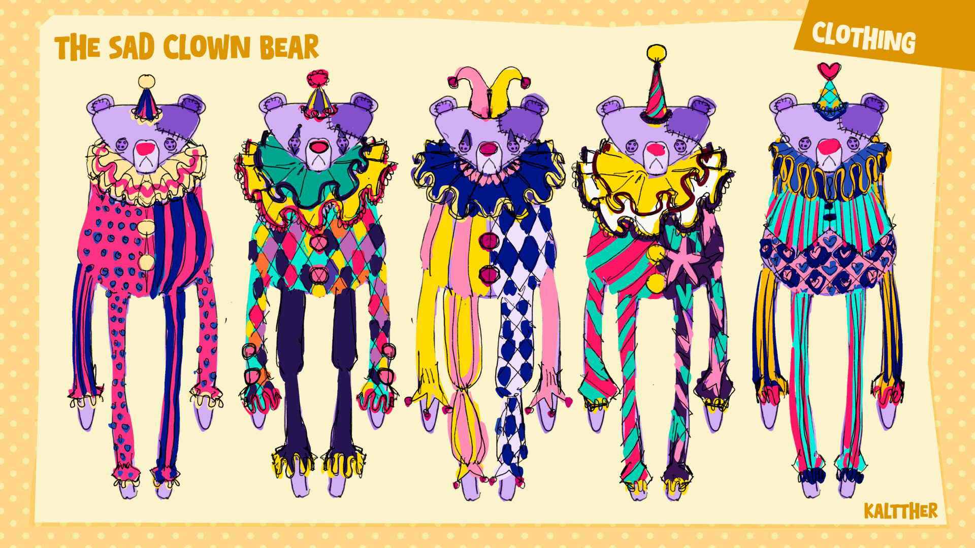 K. Stephanie Throssell - The Sad Clown Bear - Shoddy Toys