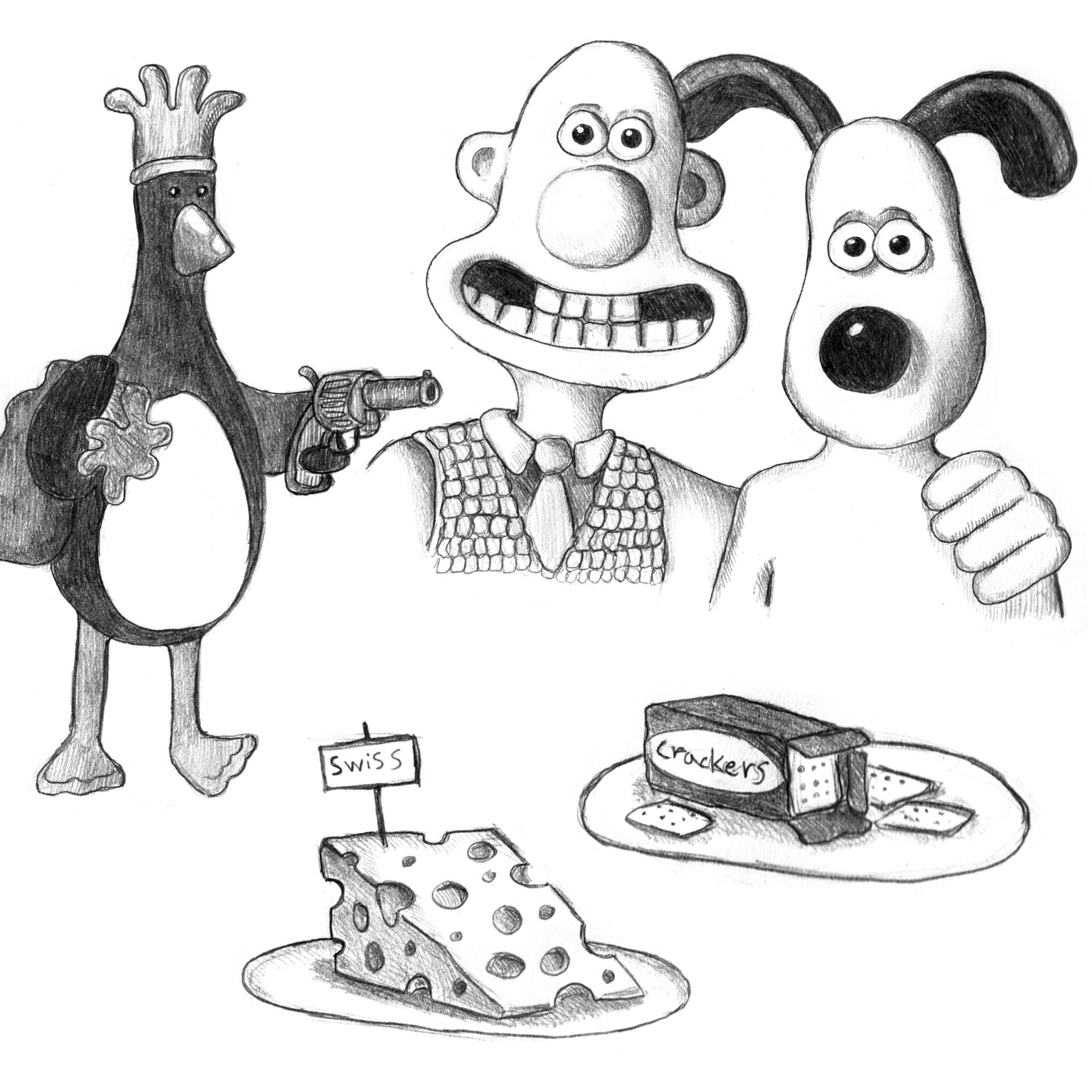 gromit drawing