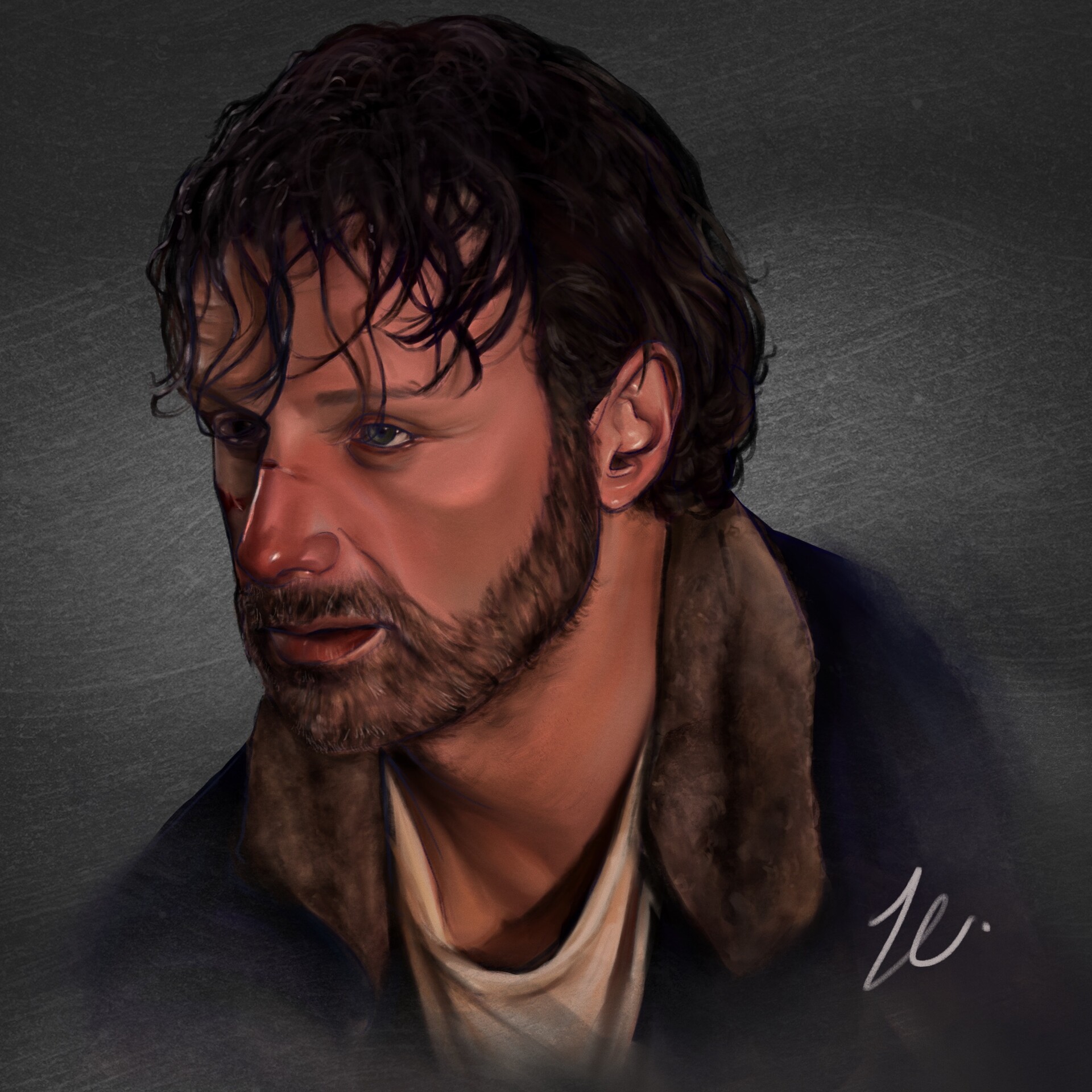 ArtStation - Rick Grimes | The Walking Dead
