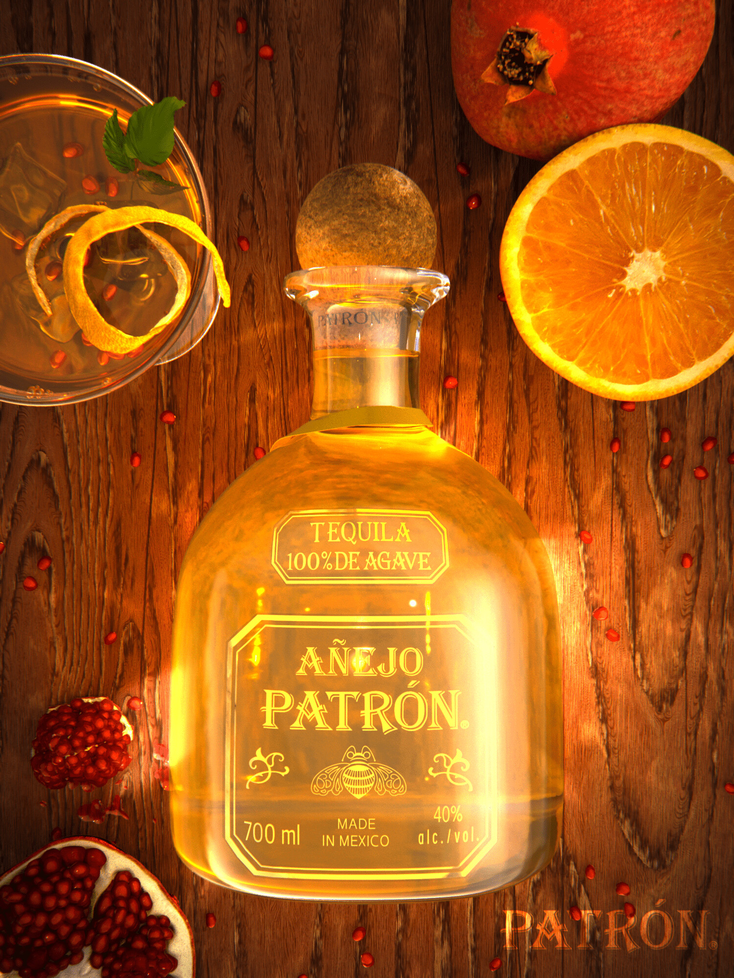 ArtStation - packshot Tequila Patron