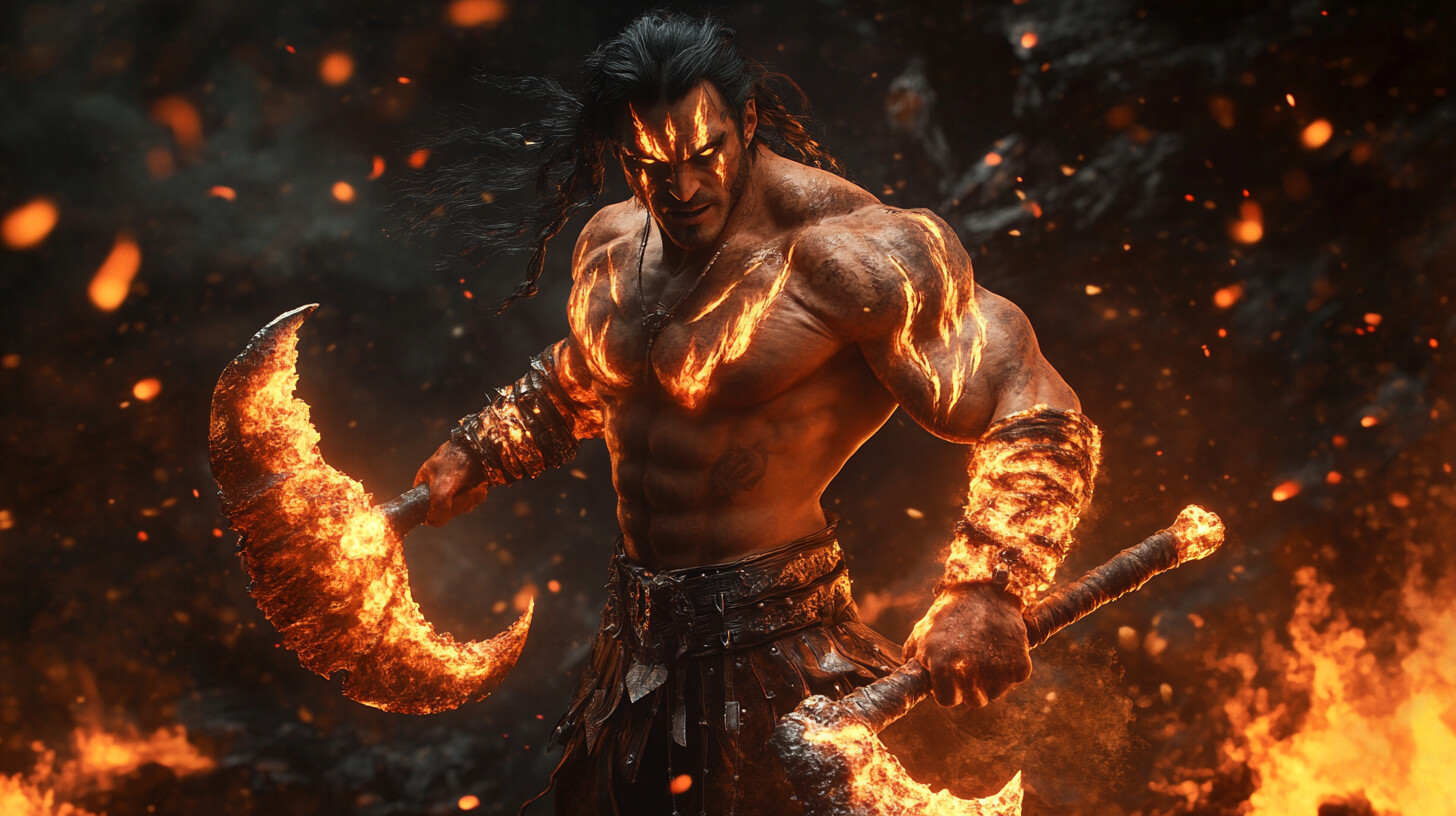 ArtStation - The Blazing Berserker