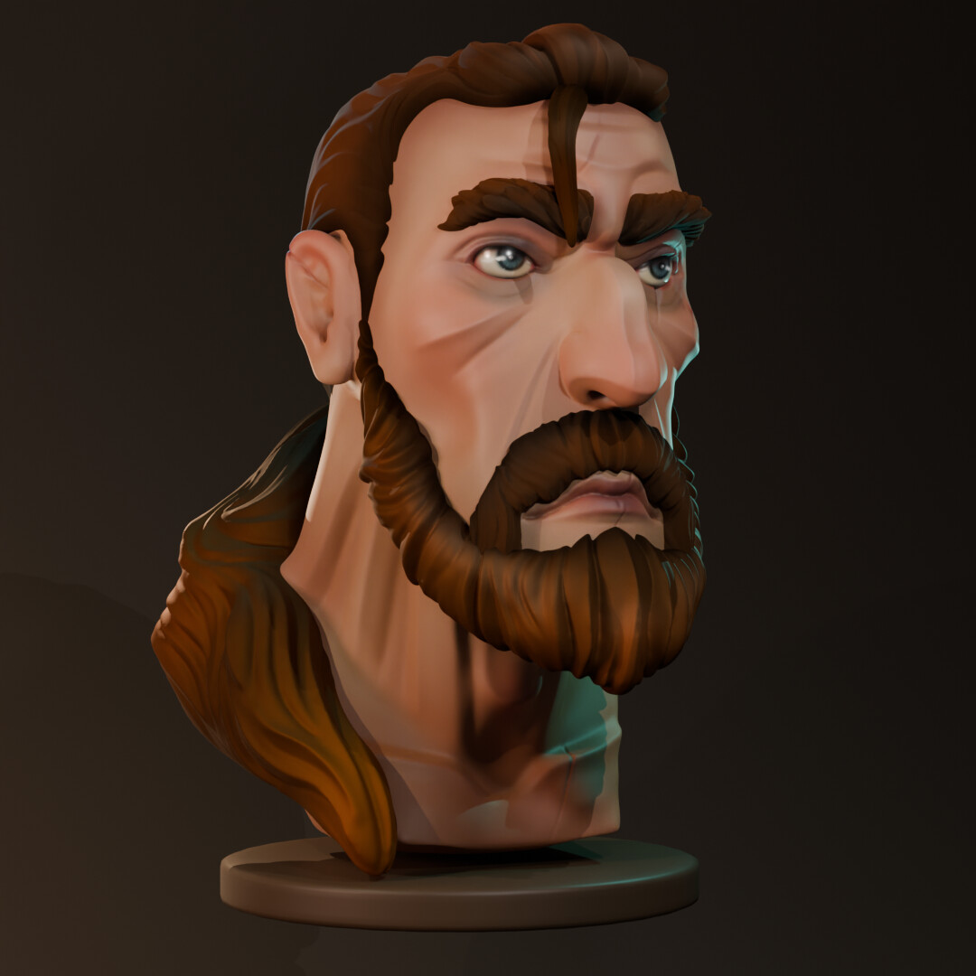 ArtStation - Character portrait in 3 Days Challenge