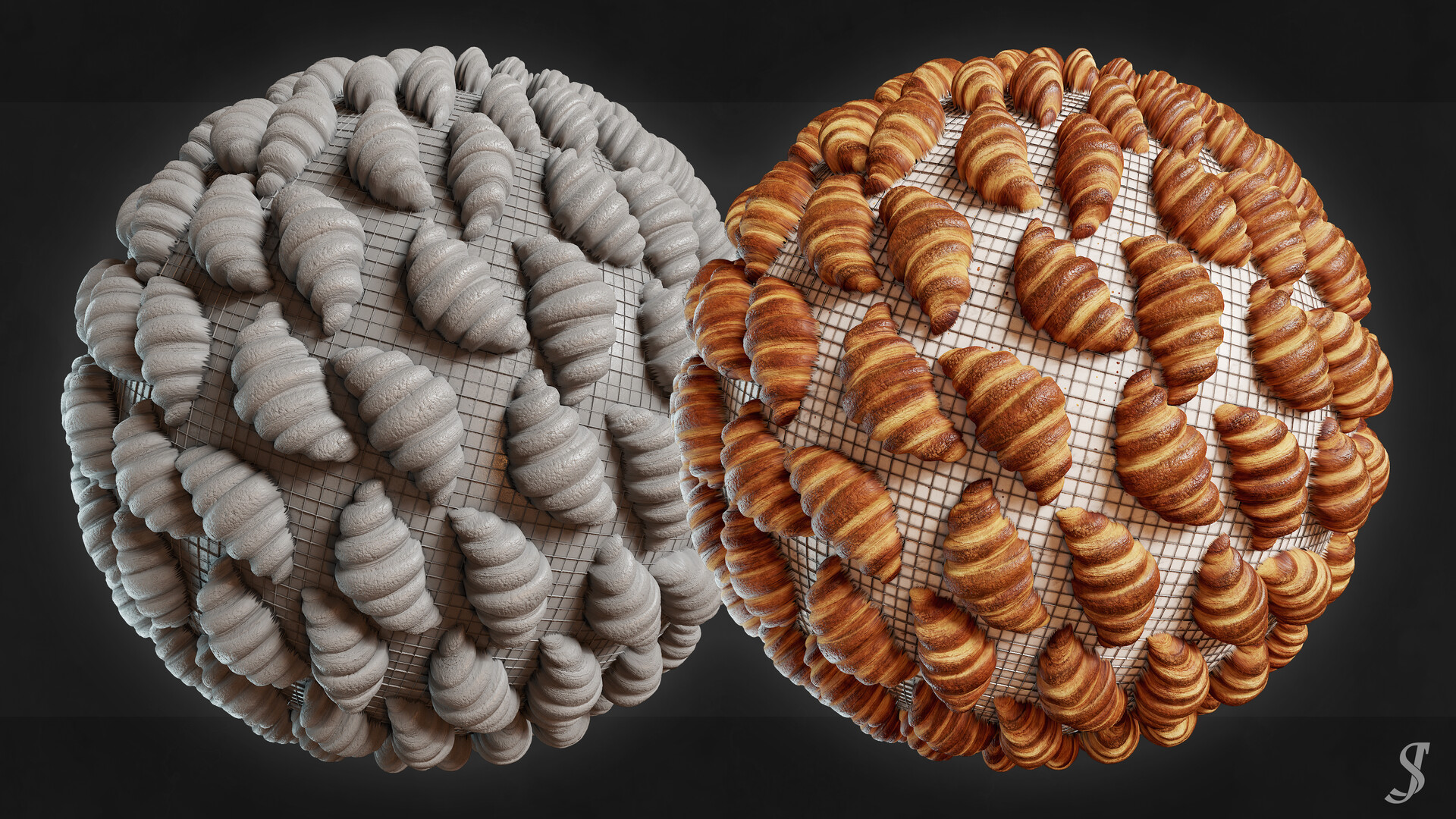 James Slater - Croissants - Substance Designer