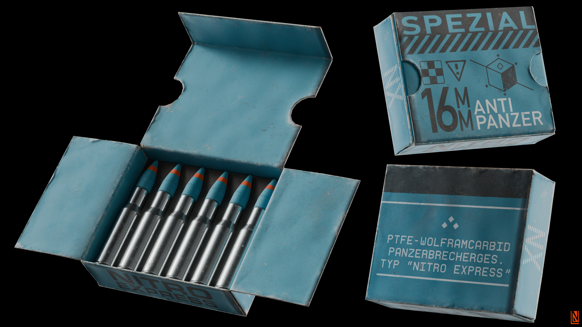 Nicholas Lessere - SIGNALIS Fan Art: BW-5 "Nitro Express" Rifle