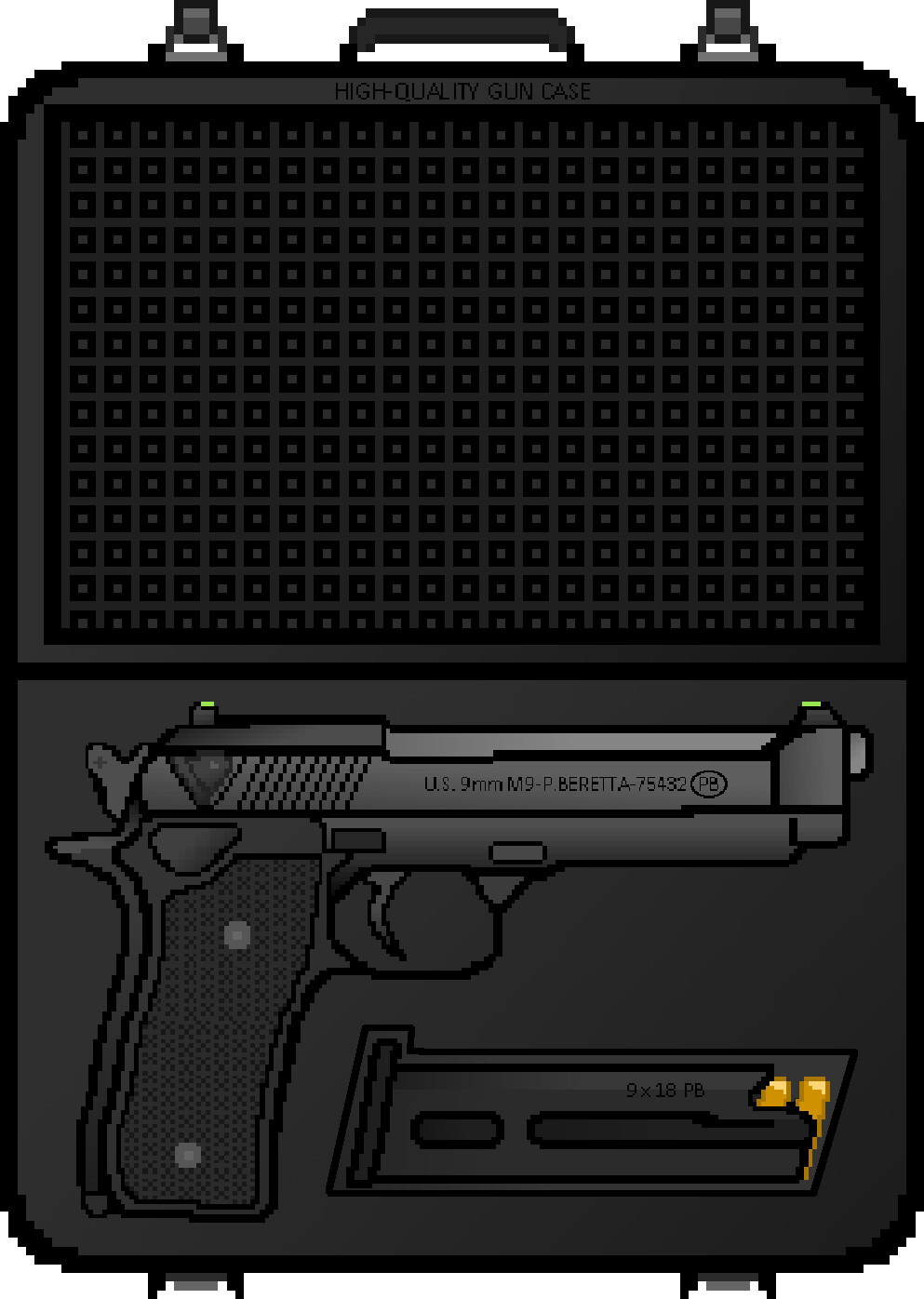 ArtStation - Pistol in Gun Case