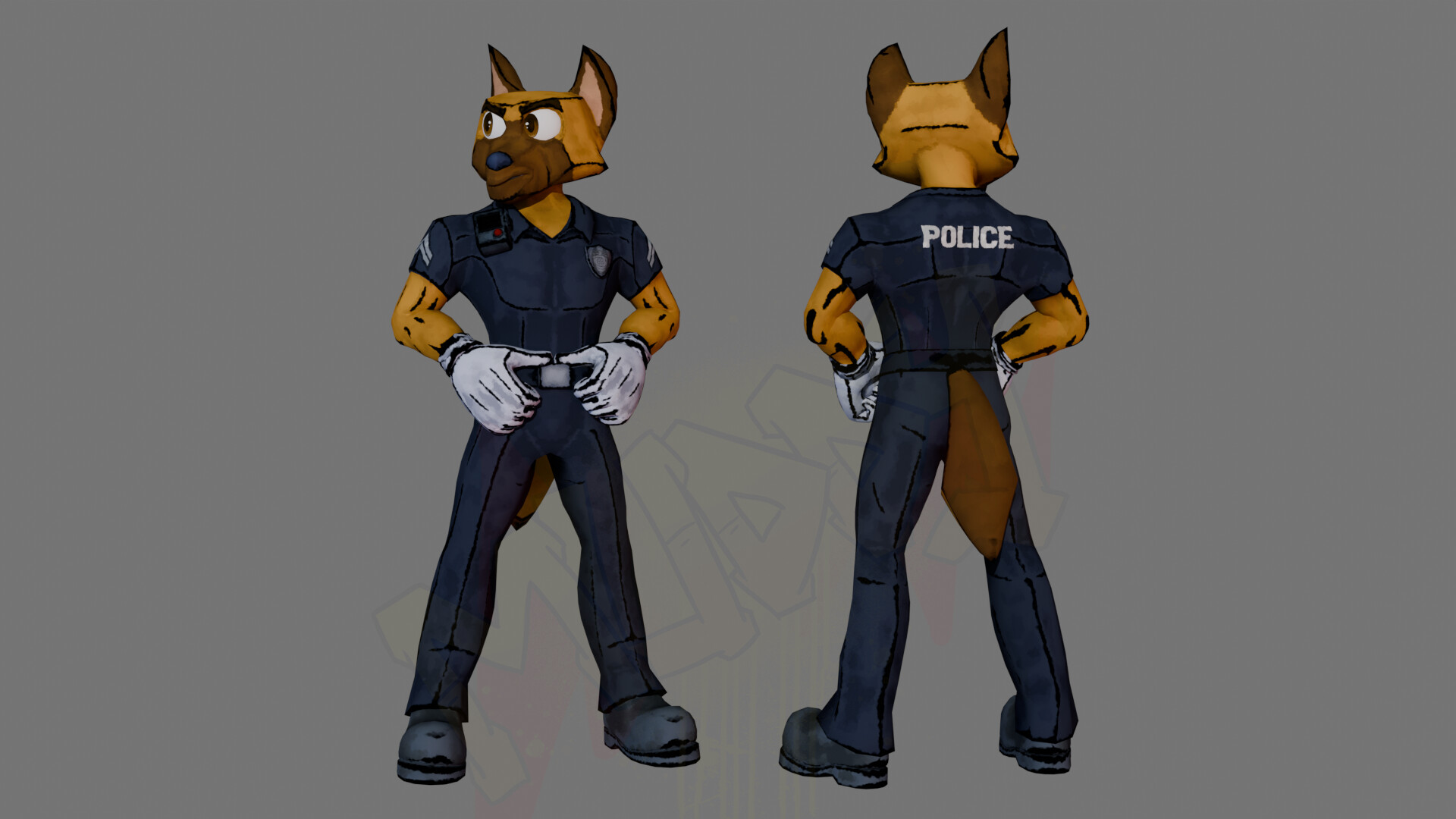 furry policeman