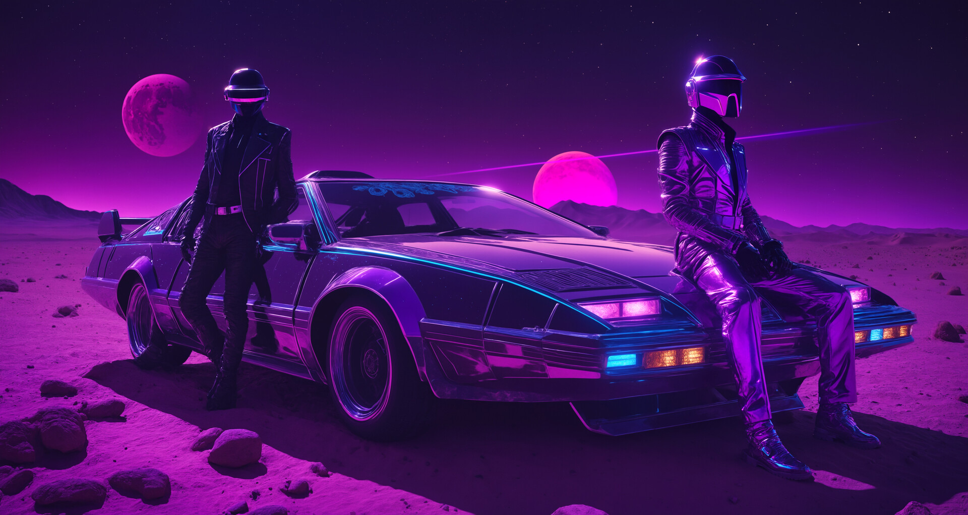 ArtStation - Daft Punk cover art