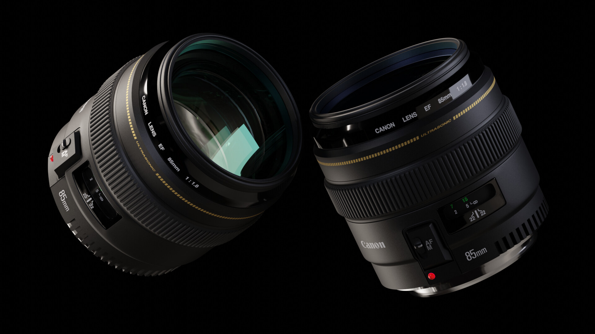 ArtStation - CANON EF 85mm f/1.8 USM | 3D MODEL