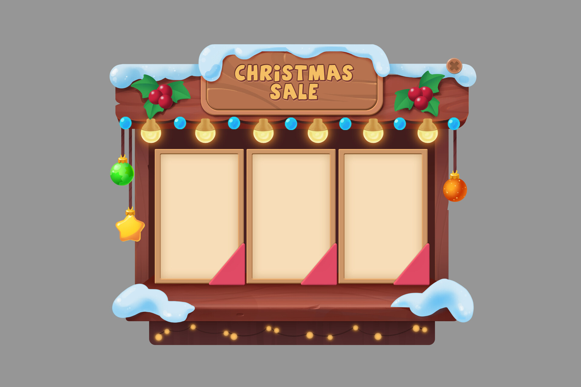 ArtStation - UI Design. Shop window for mobile game.