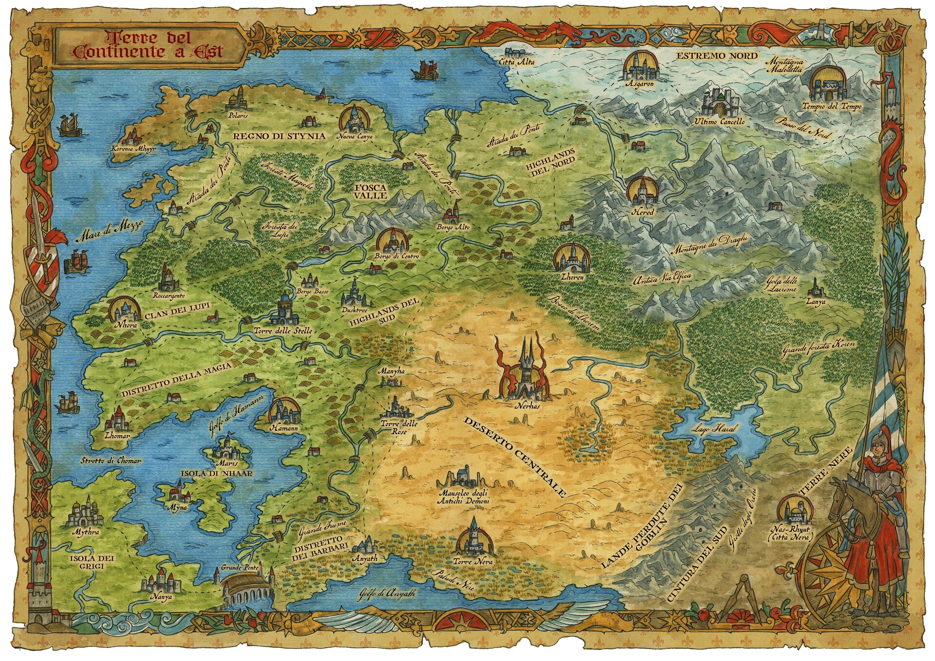 ArtStation - The two Maps of "The Island of the Continent" and "The ...