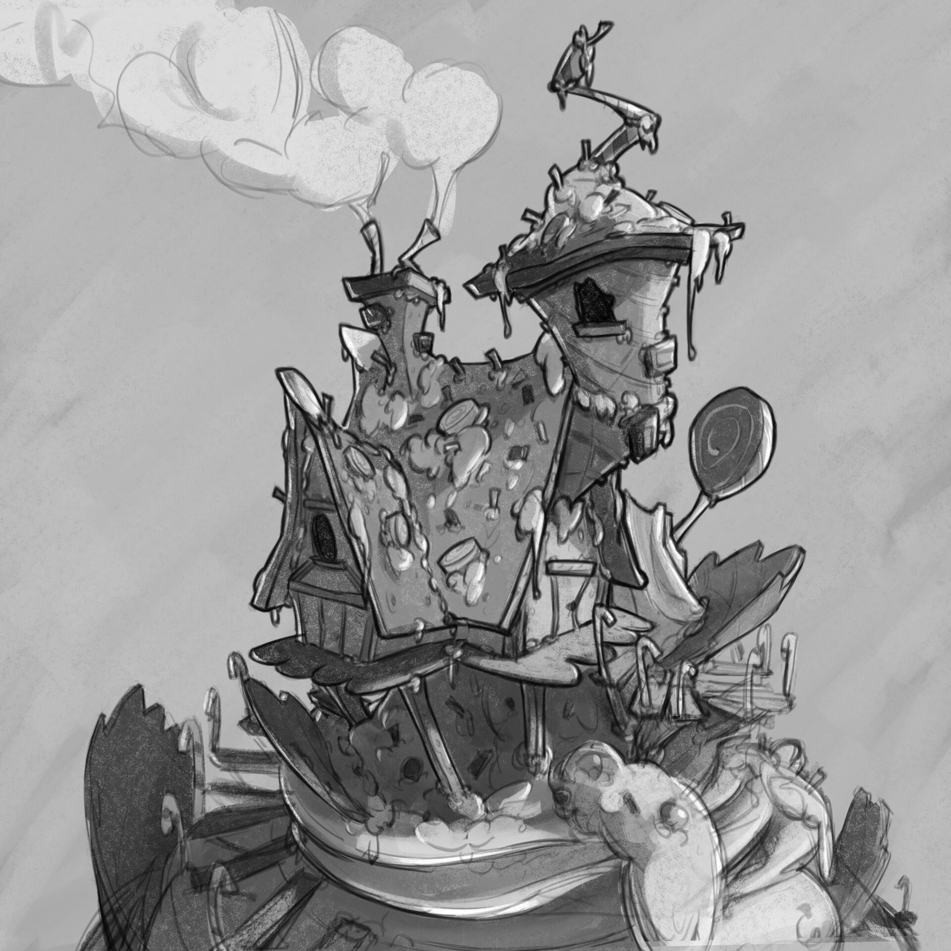 ArtStation - Messy Gingerbread House