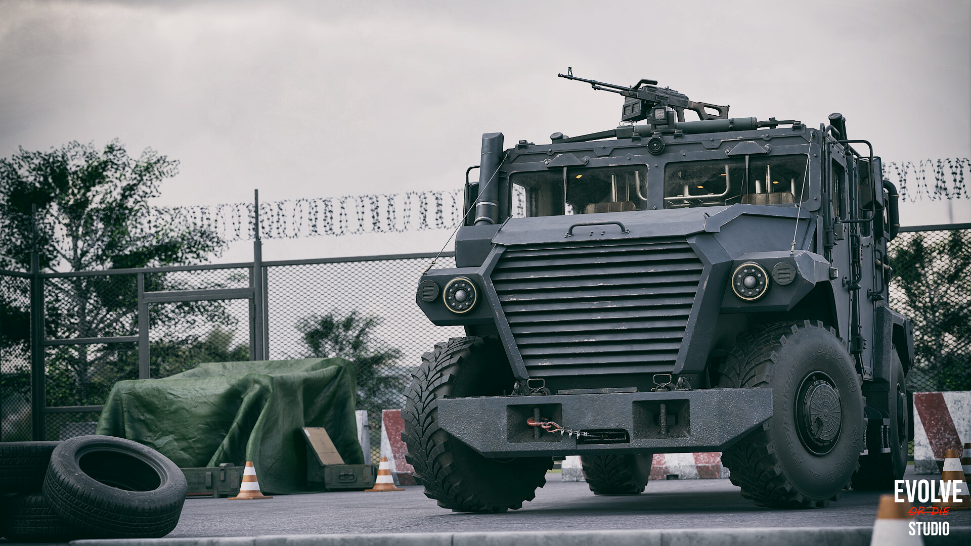 Evolve Studio - UE5 Atlet Drivable Military Car