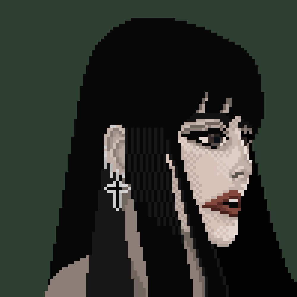 ArtStation - Female Portrait; Pixel Art