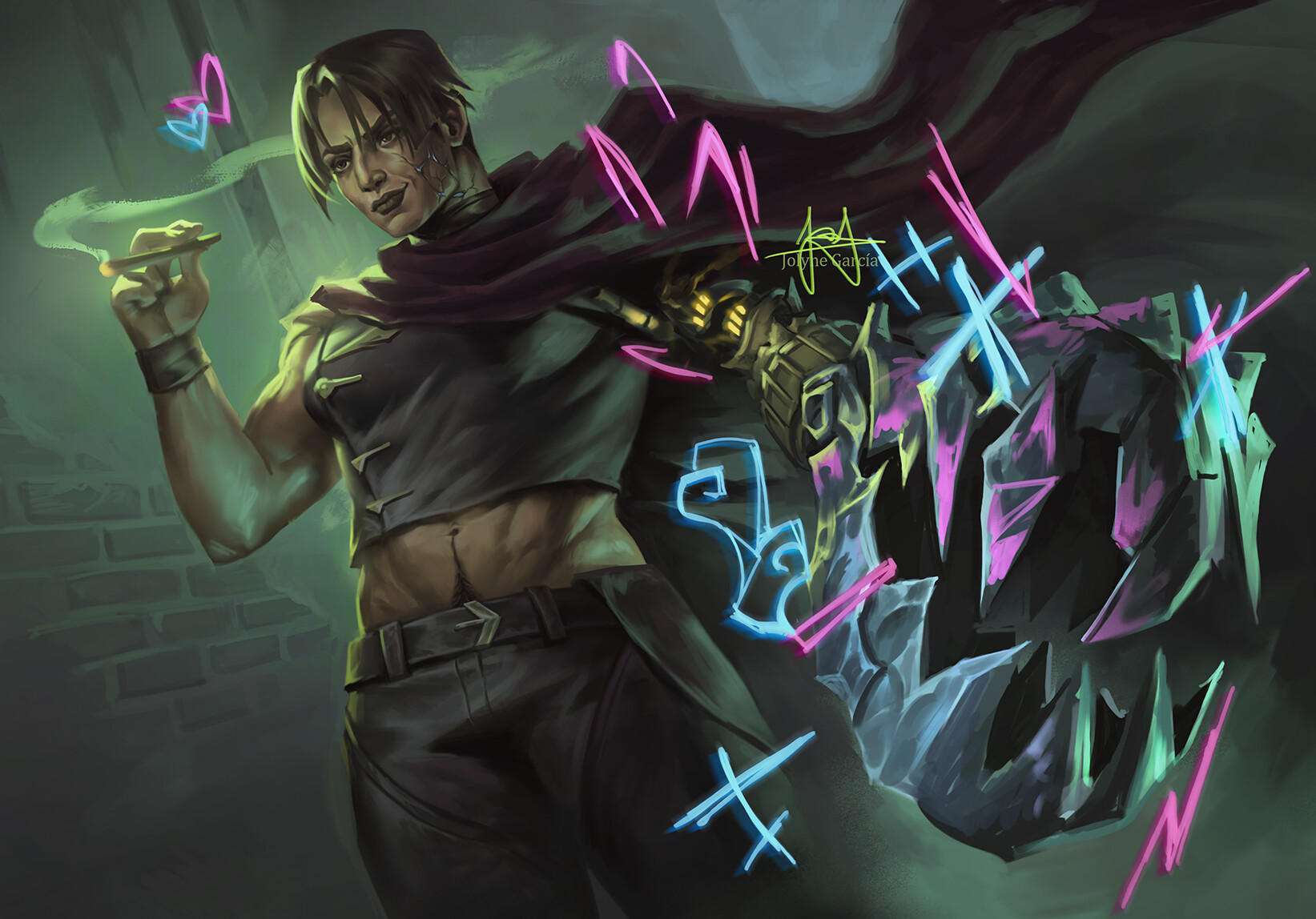 ArtStation - Sevika, Arcane fanart