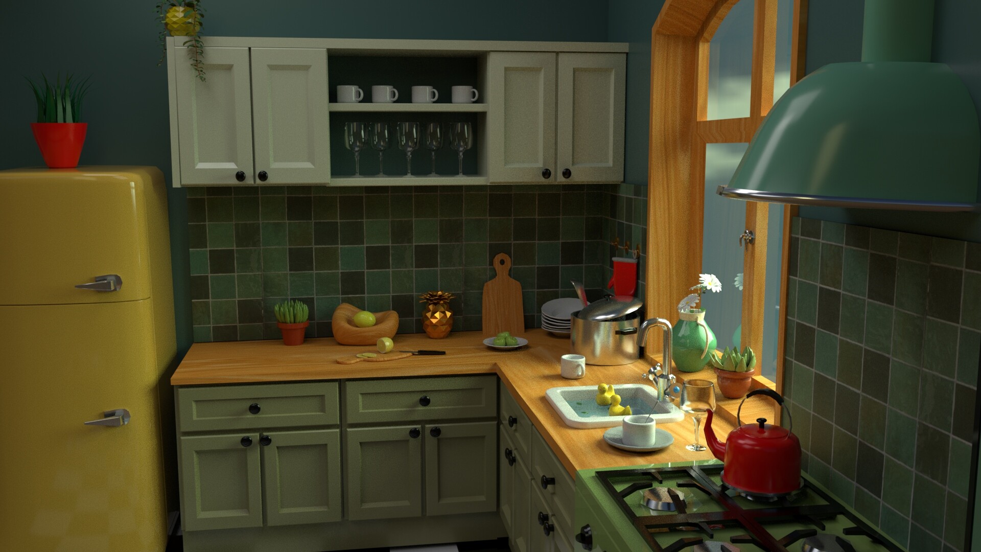 ArtStation - Stylized Kitchen Interior