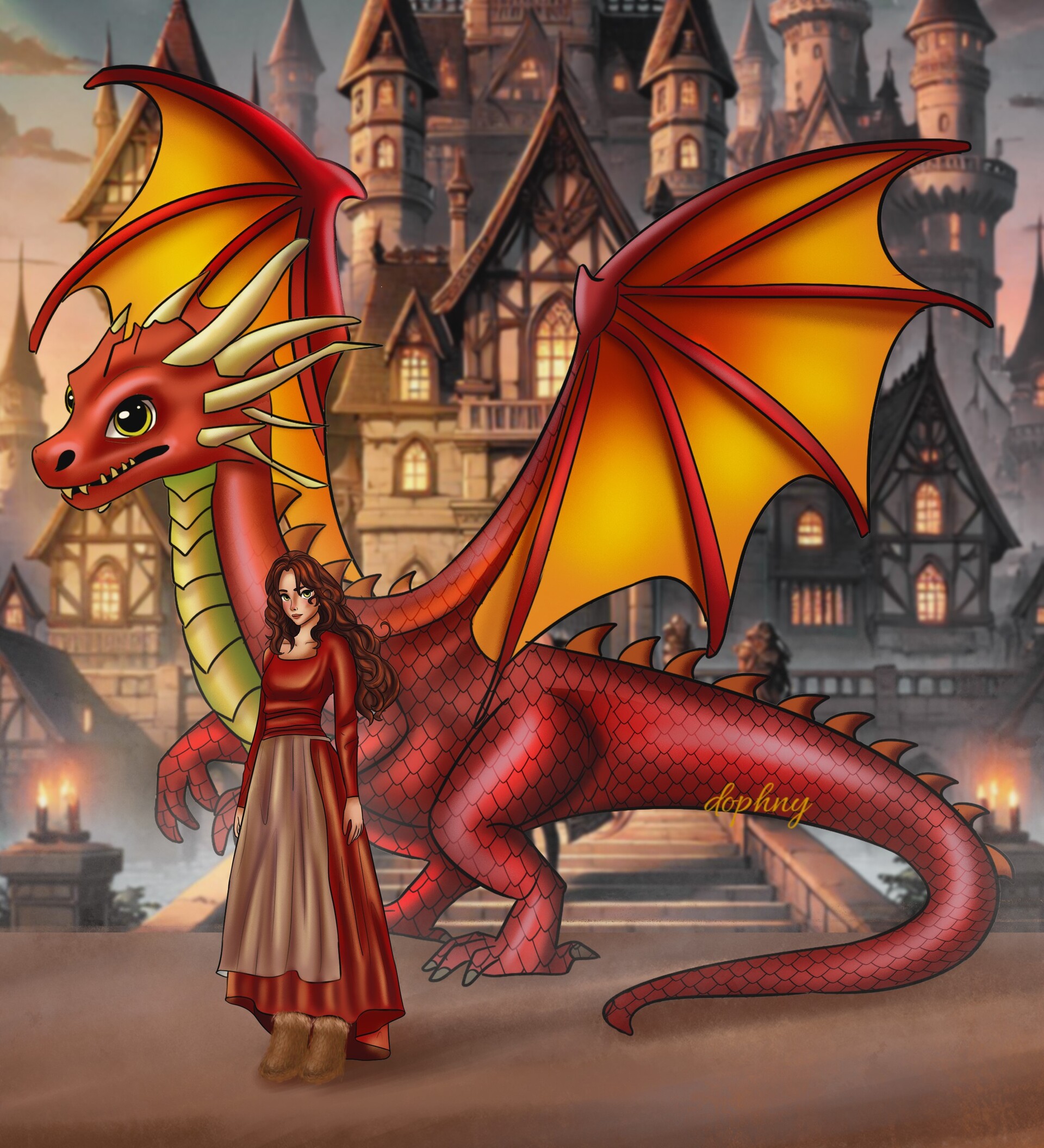 ArtStation - Dragon Human Form Portrait