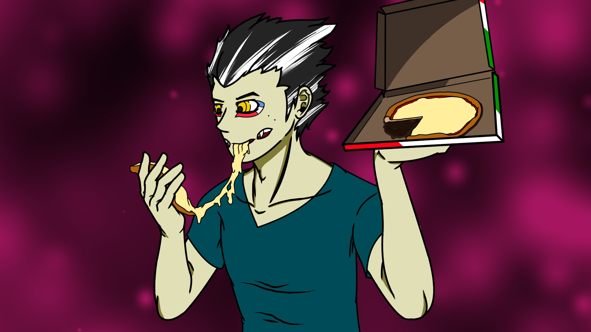 ArtStation - Xellor Eating Pizza