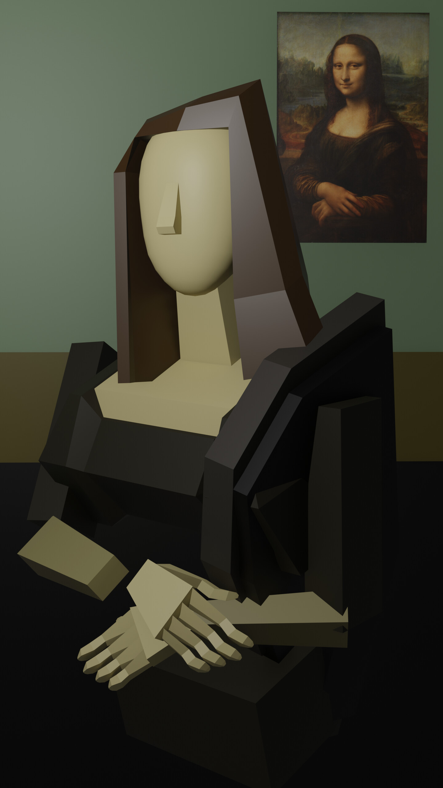 ArtStation - Cubism Mona Lisa