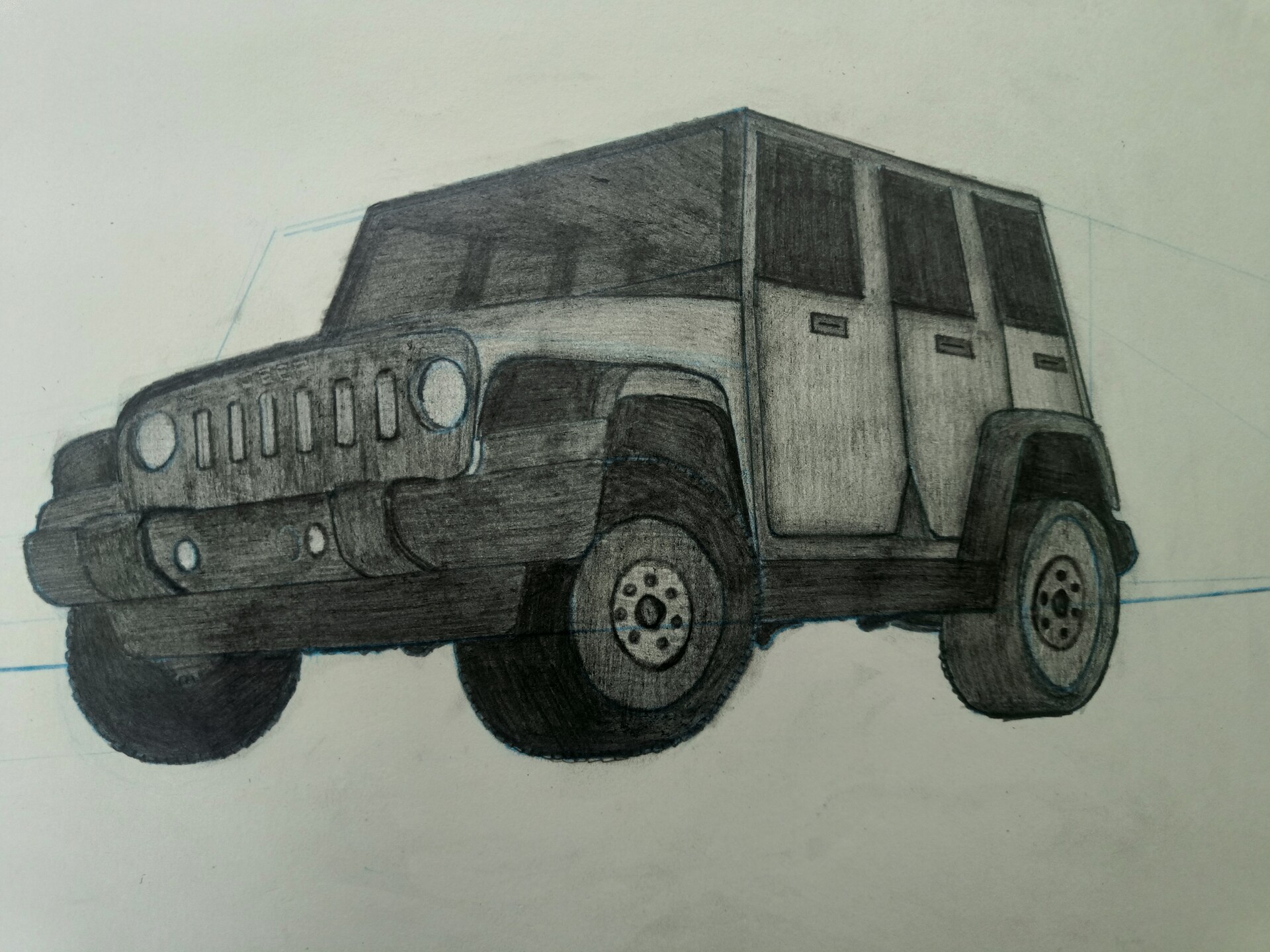 ArtStation - Sketch Jeep